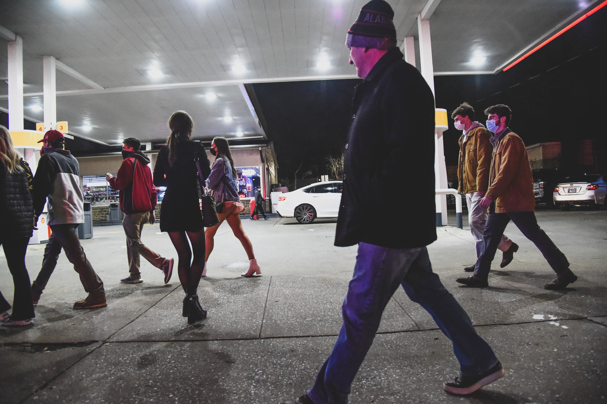 Alabama Fans Celebrate on Strip 2021 - al.com