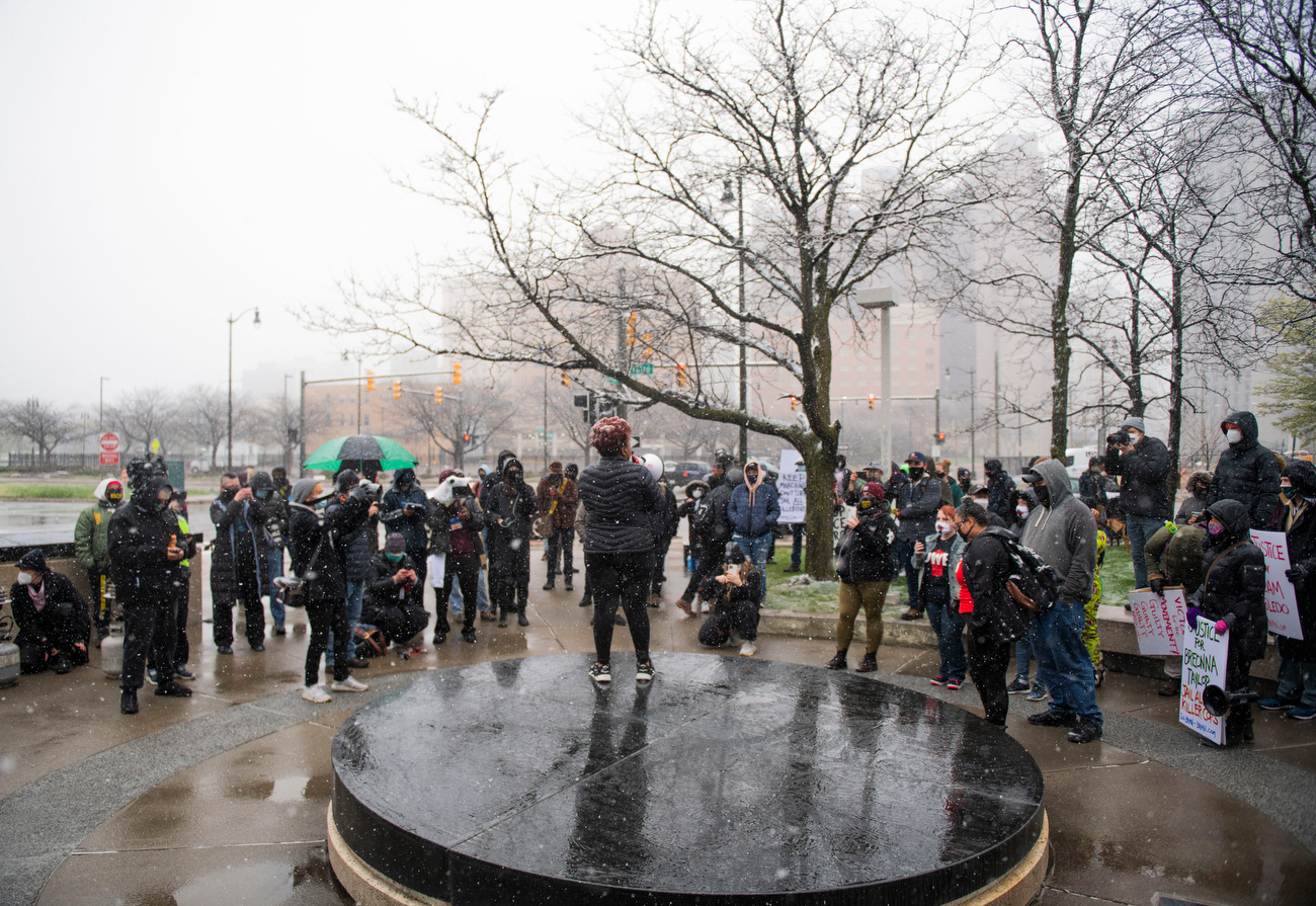 Protesters react to Derek Chauvin guilty verdict in Detroit - mlive.com