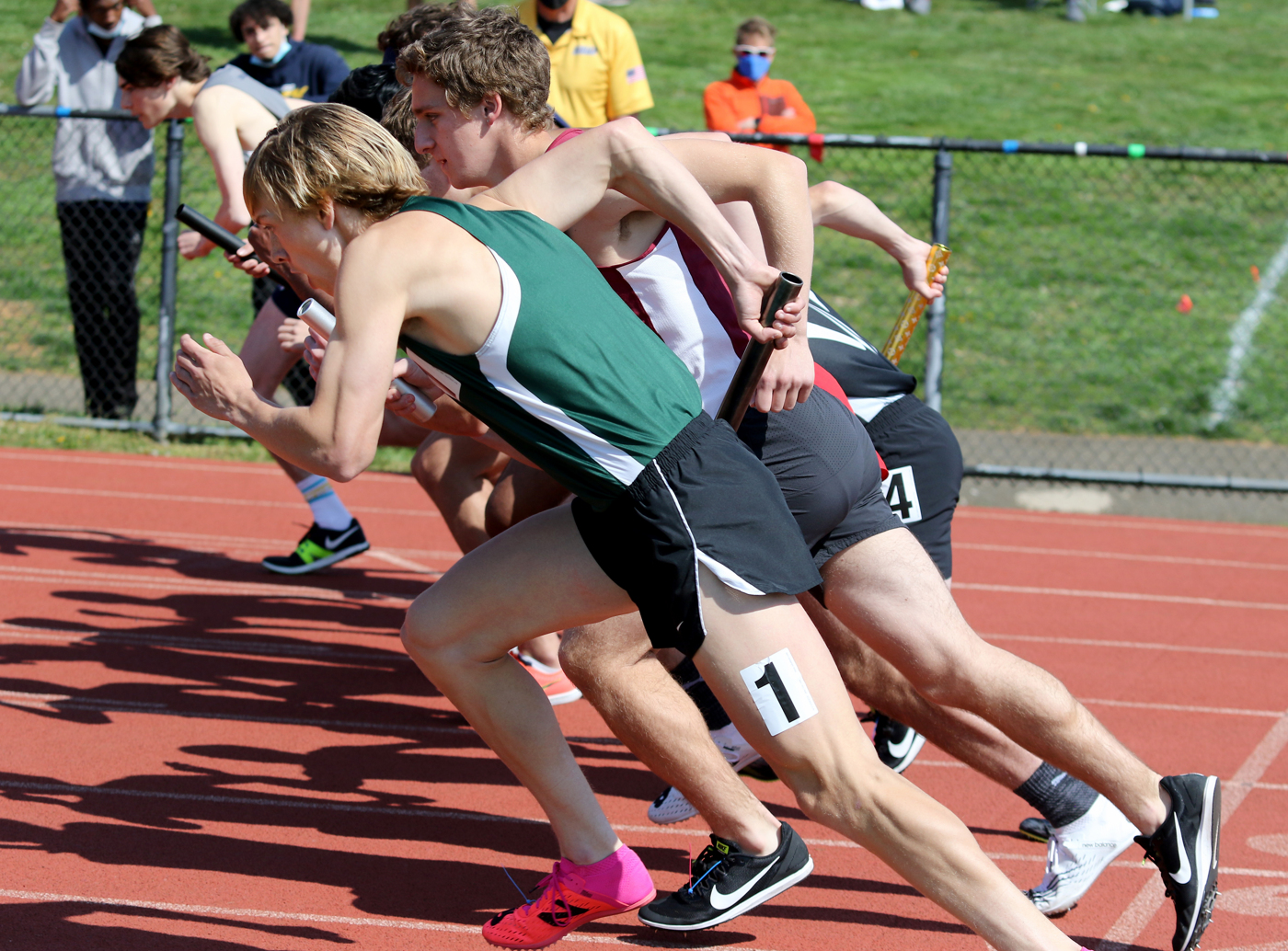High school boys and girls track and field relays held at Ridge High ...