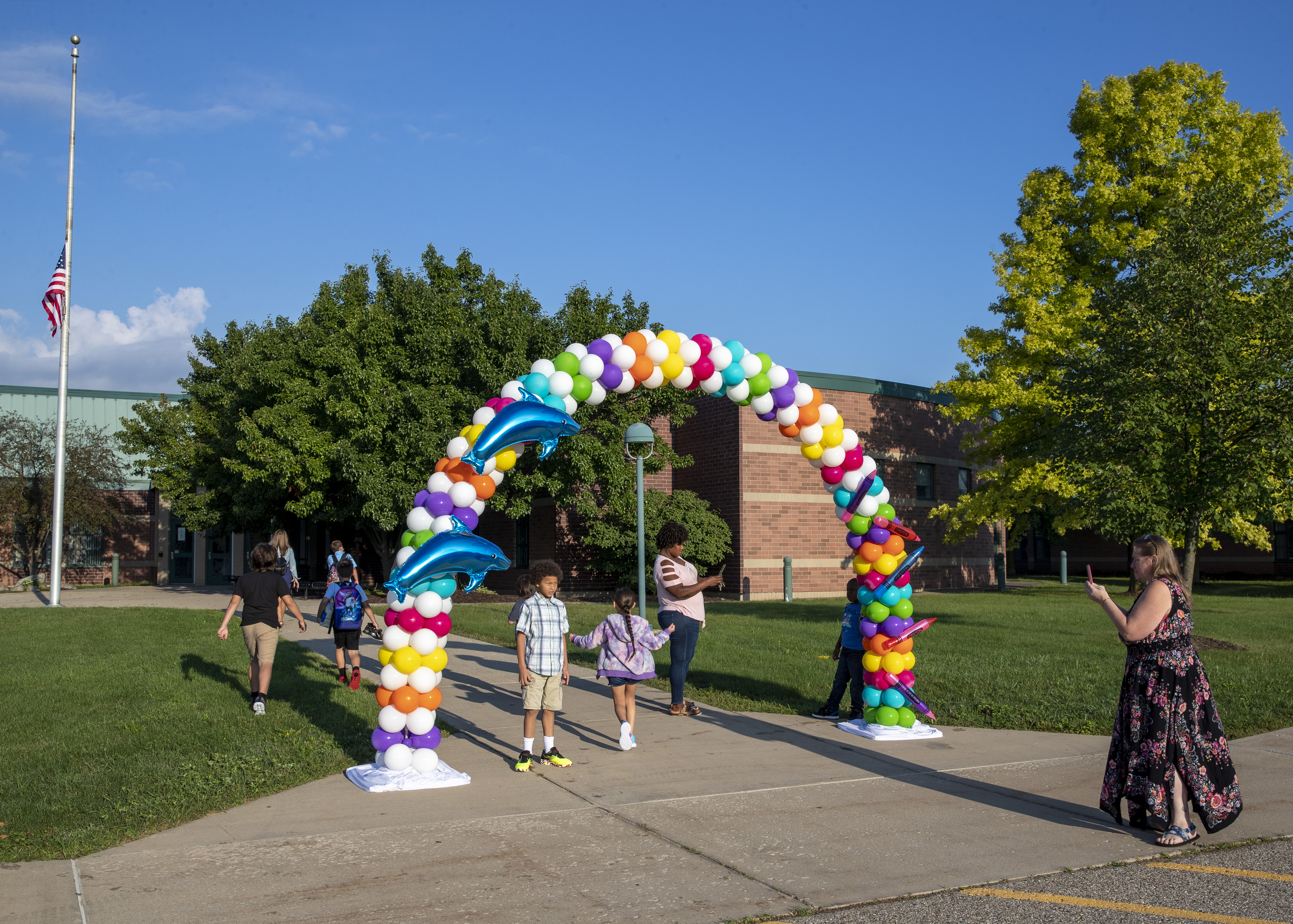 First day of Explorer Elementary School - mlive.com