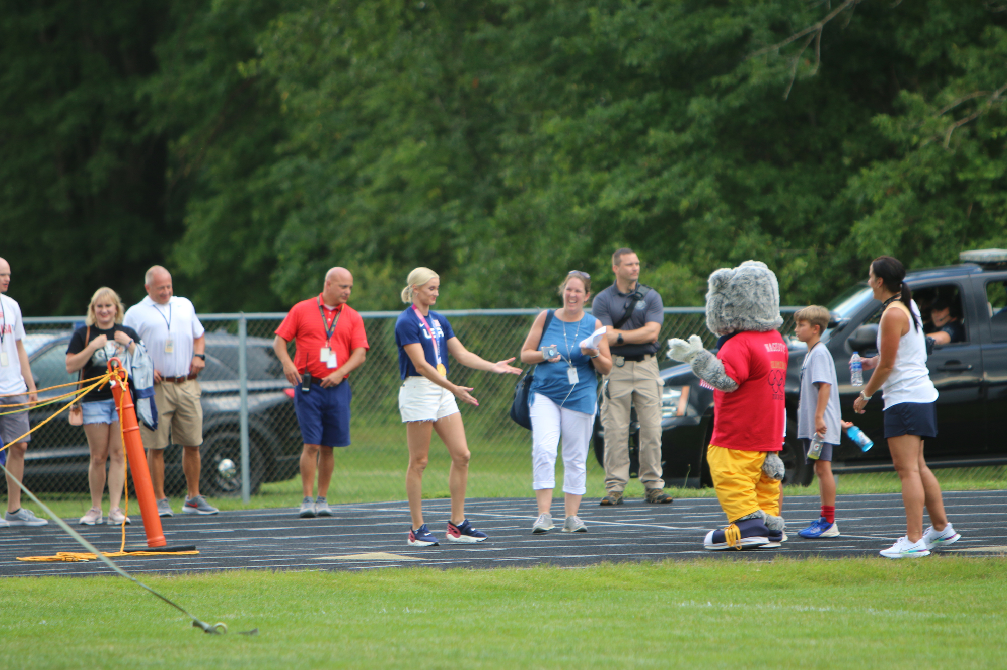 Olympic gold medalist Katie Nageotte visits Olmsted Falls HS ...