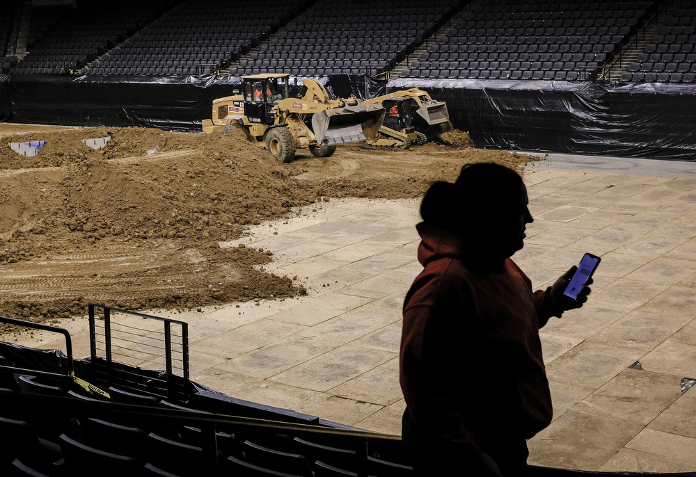 Prepping for Monster Jam at PPL Center on Feb. 24, 2022 ...