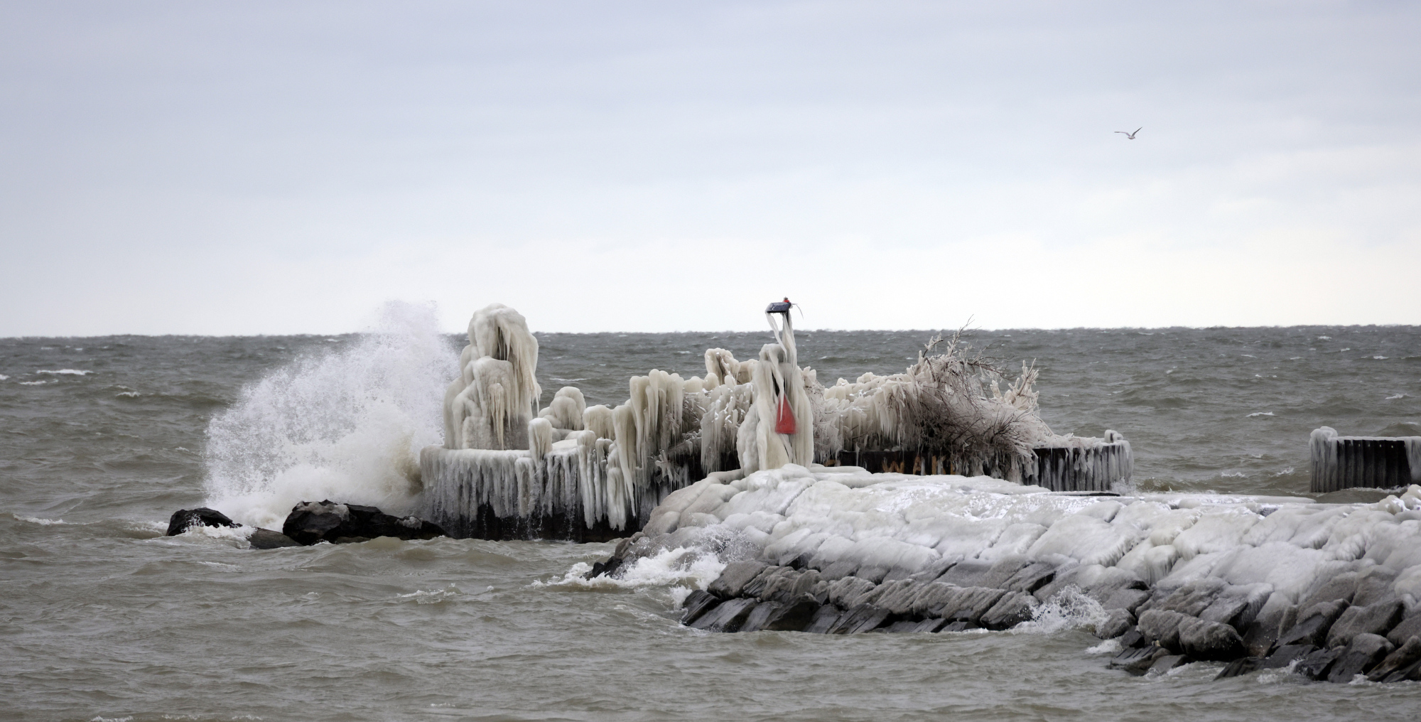 Ice along the Lake Erie shoreline - cleveland.com