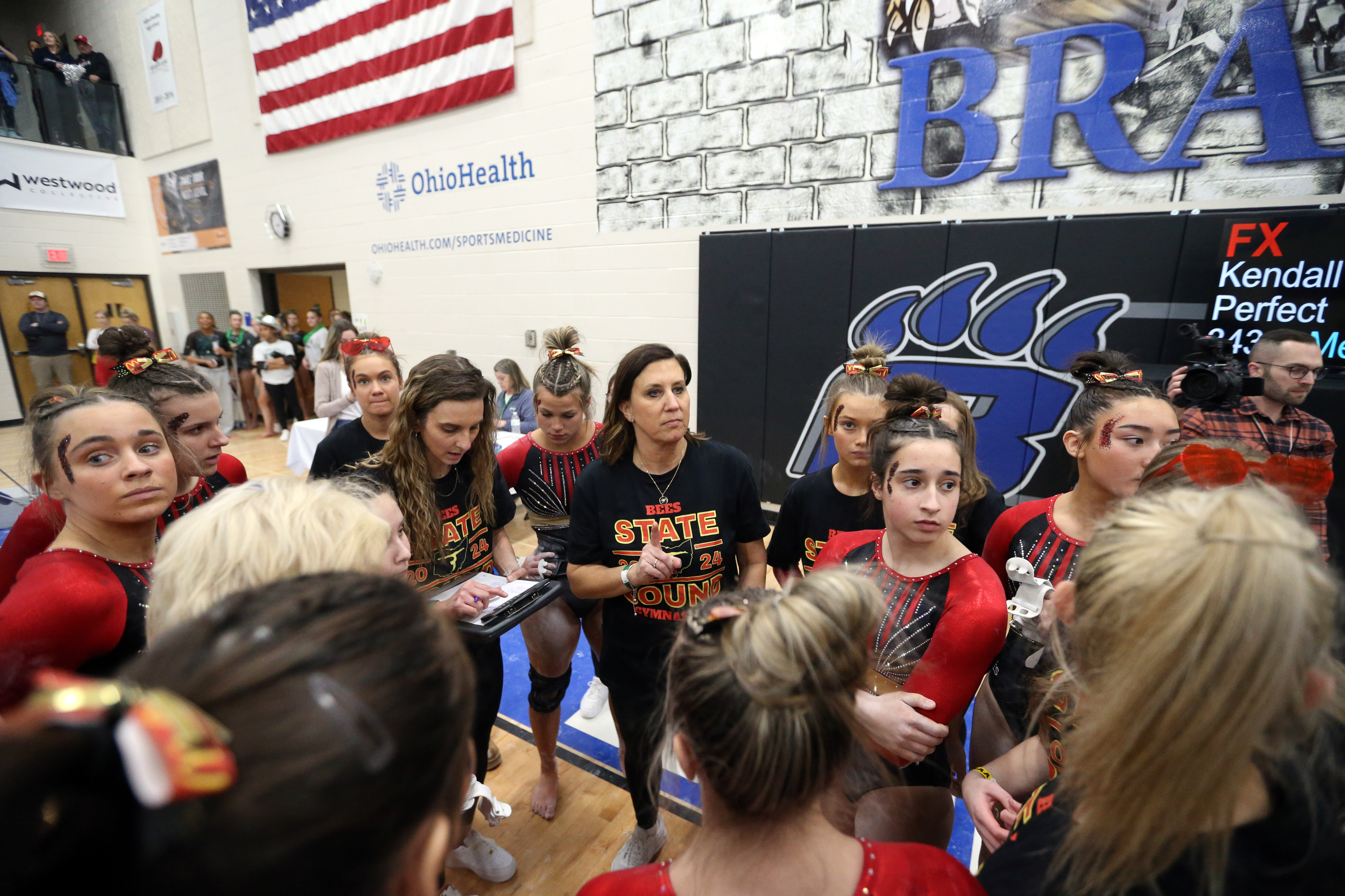 Dramatic finish to the 2024 OHSAA state gymnastics championship as Bees ...