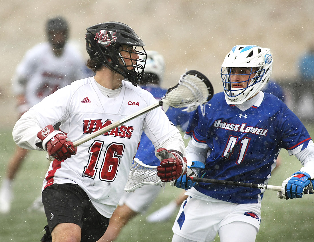 UMass Men's Lacrosse vs UMass Lowell 2/19/22 - masslive.com