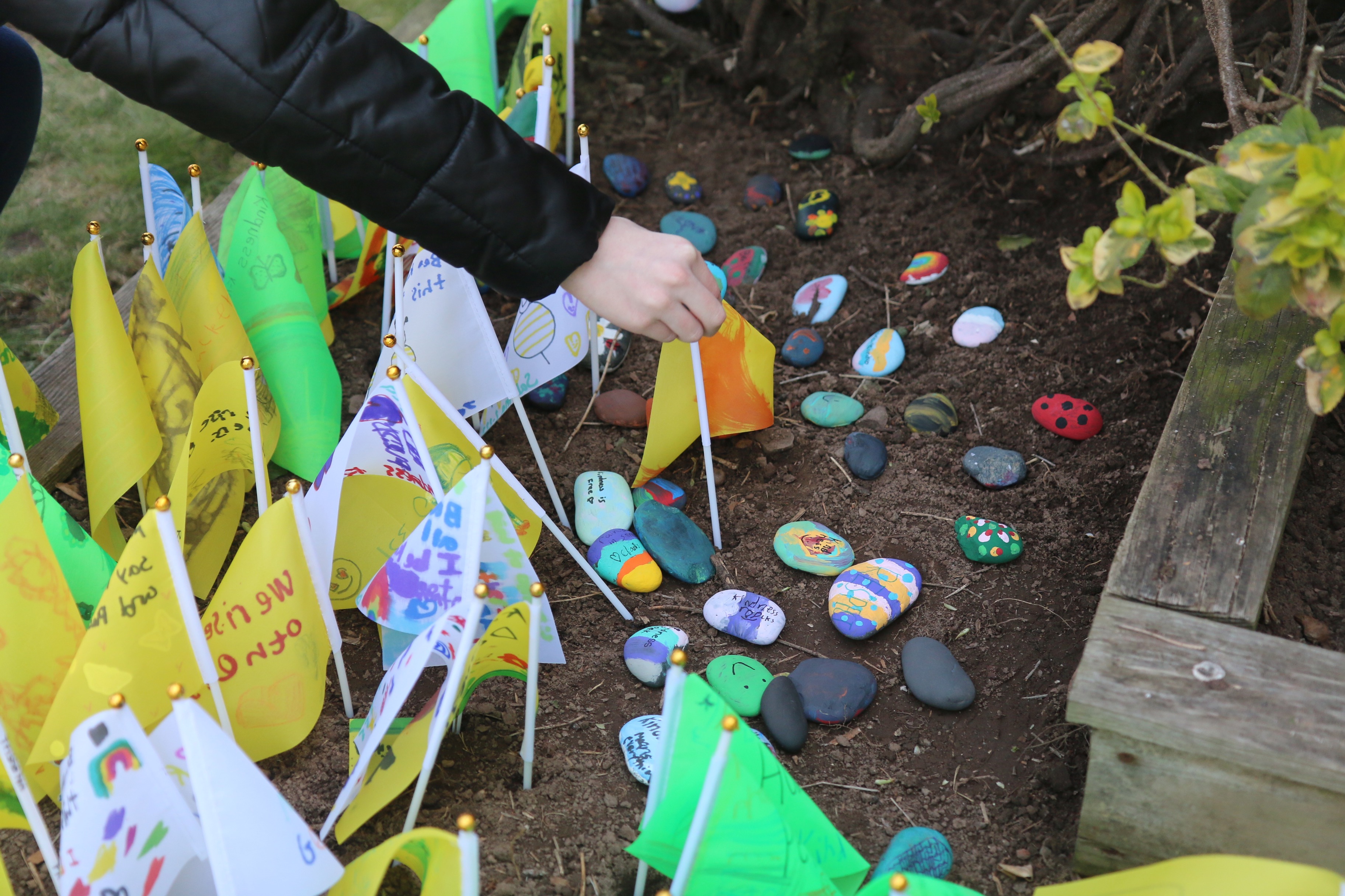 Painted rocks, flags spread kindness at PS 54 - silive.com