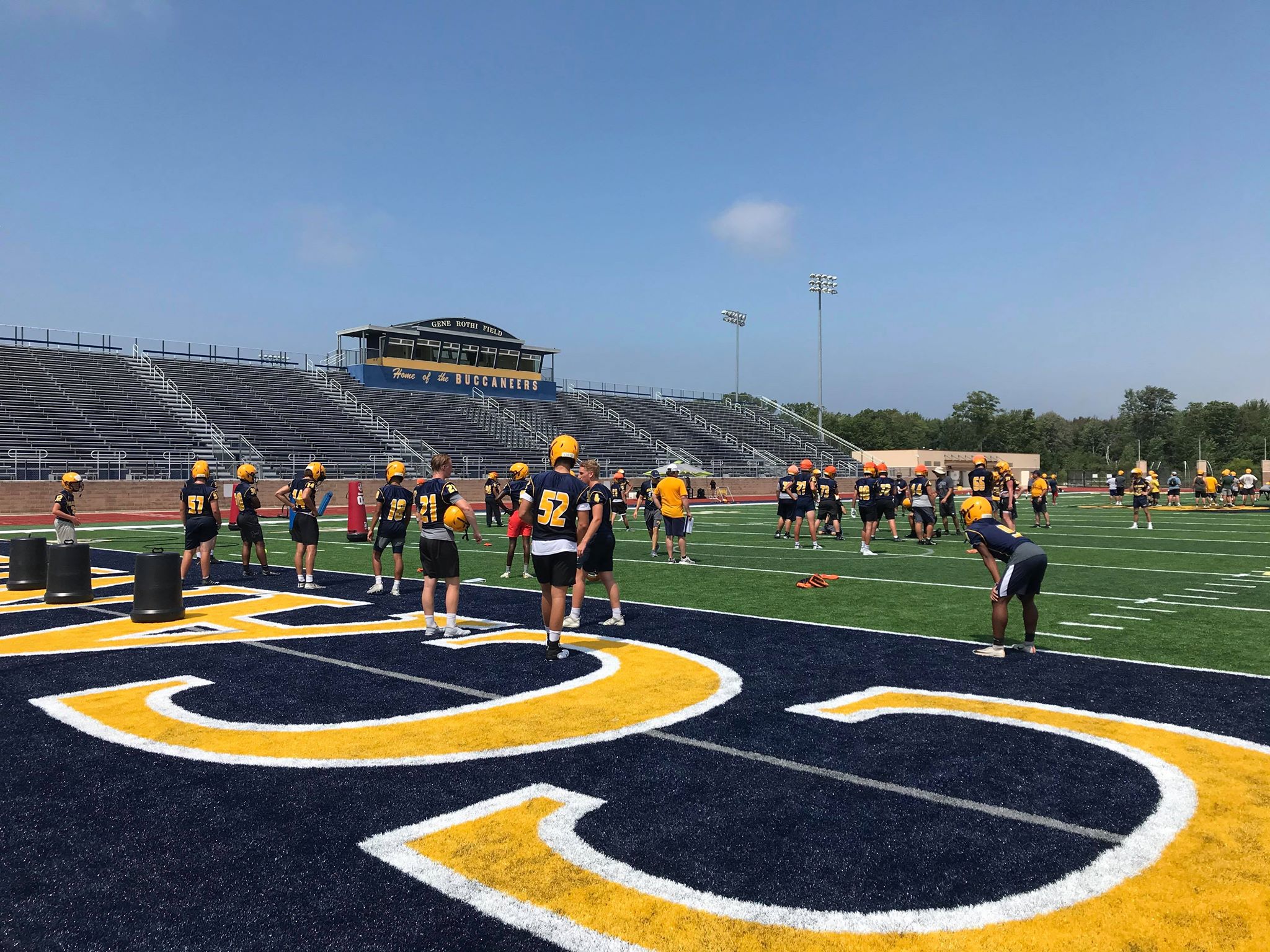 Grand Haven's football team holds first official practice of 2020 ...