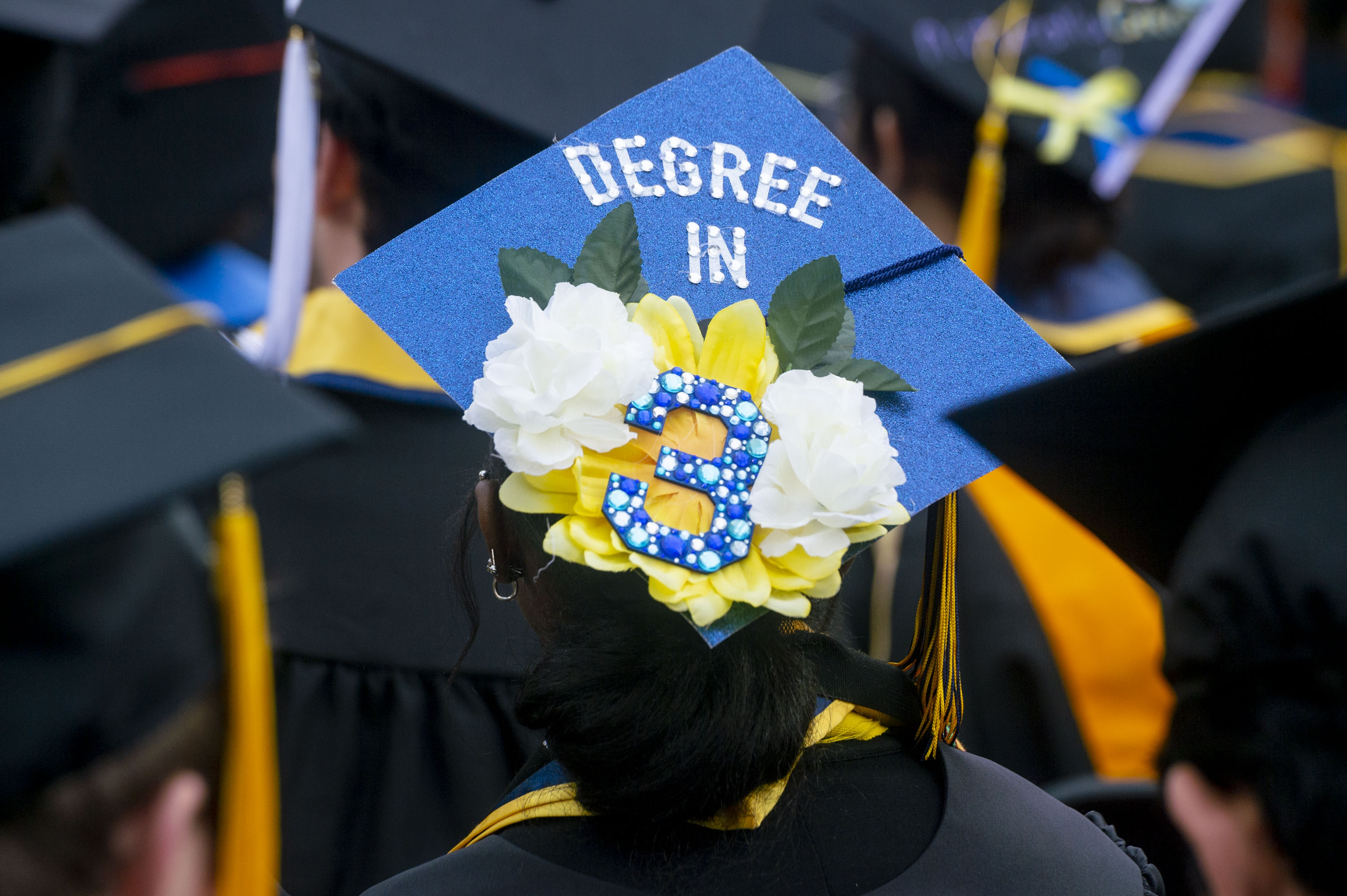 50 decorated caps from University of Michigan Spring Commencement ...