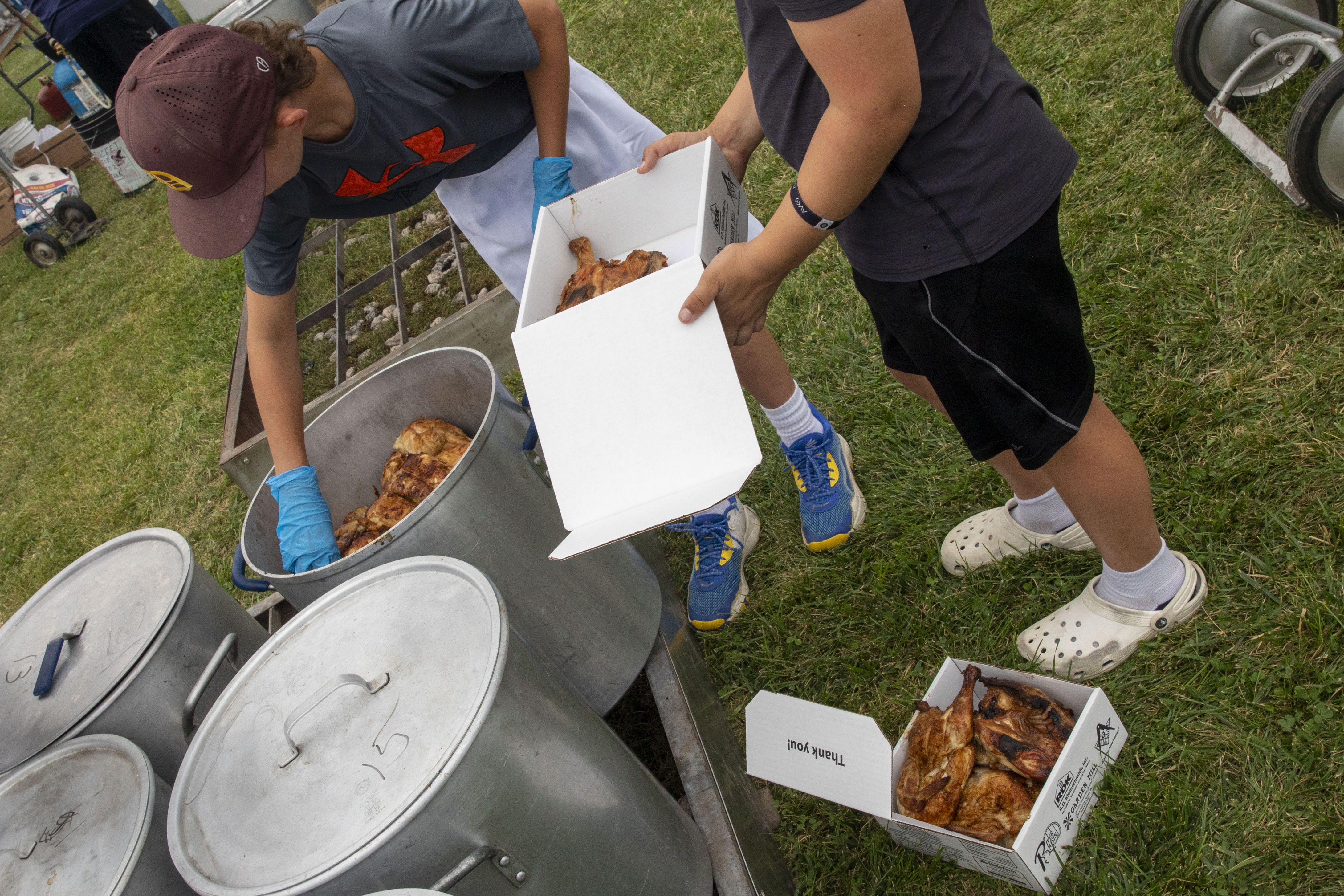 The 72nd Annual Manchester Chicken Broil serves an estimated 10,000 ...