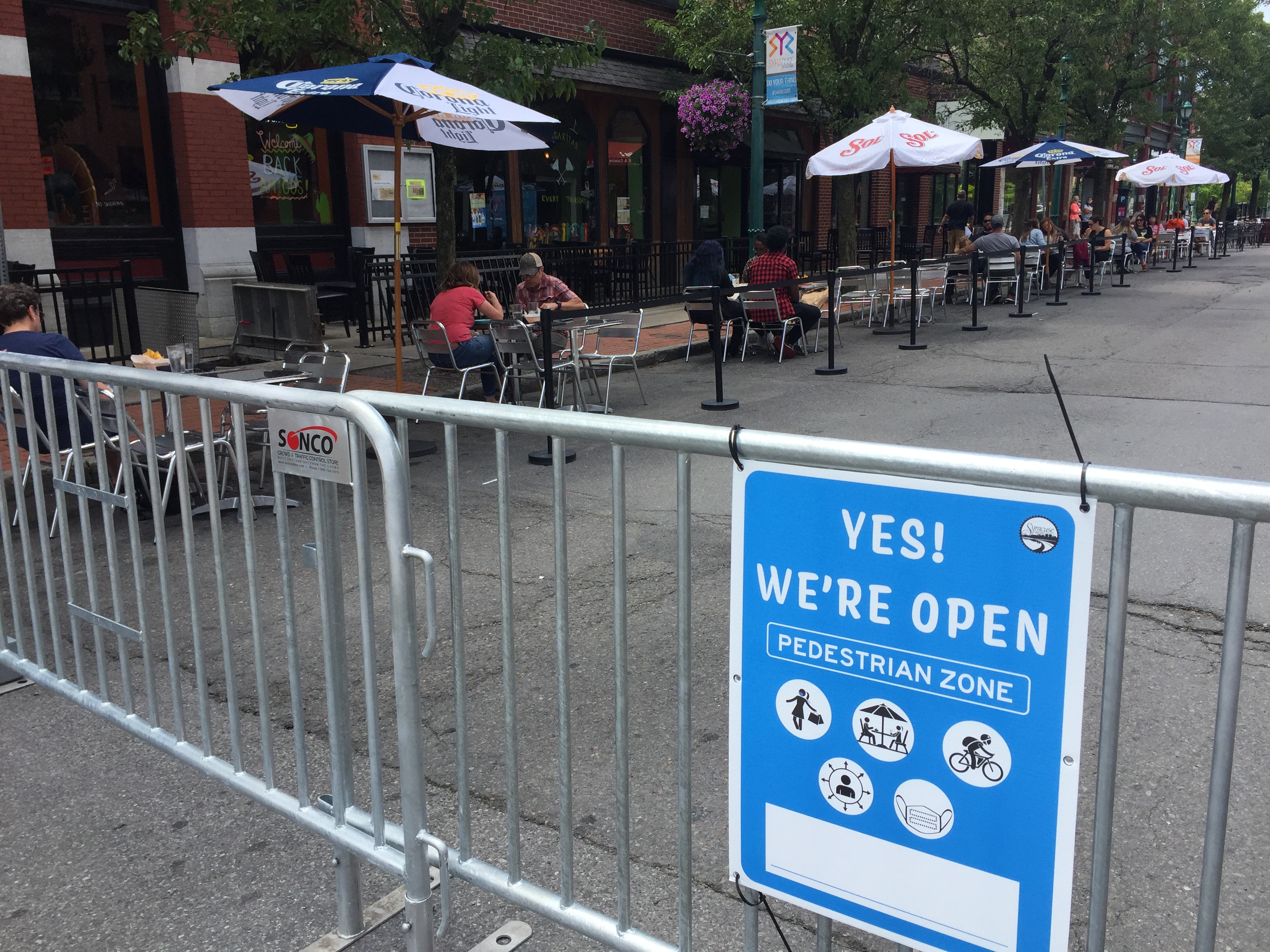 Outdoor dining on the street in Syracuse's Armory Square - syracuse.com