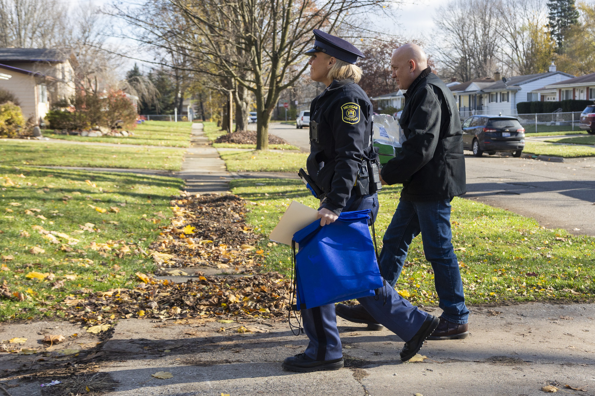 Michigan State Police Turkey giveaway at Kroger - mlive.com