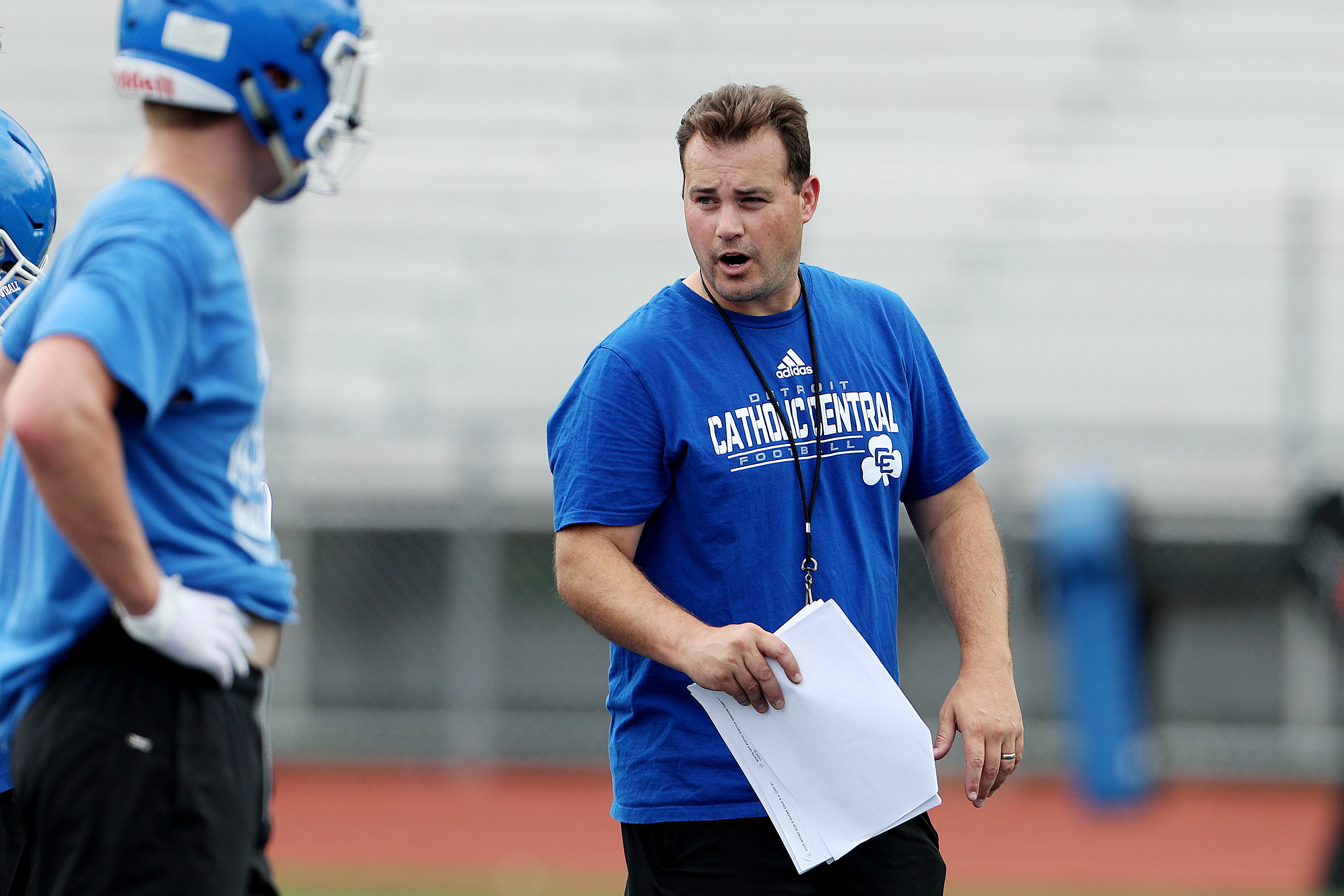 Detroit Catholic Central's first football practice of 2019 season ...