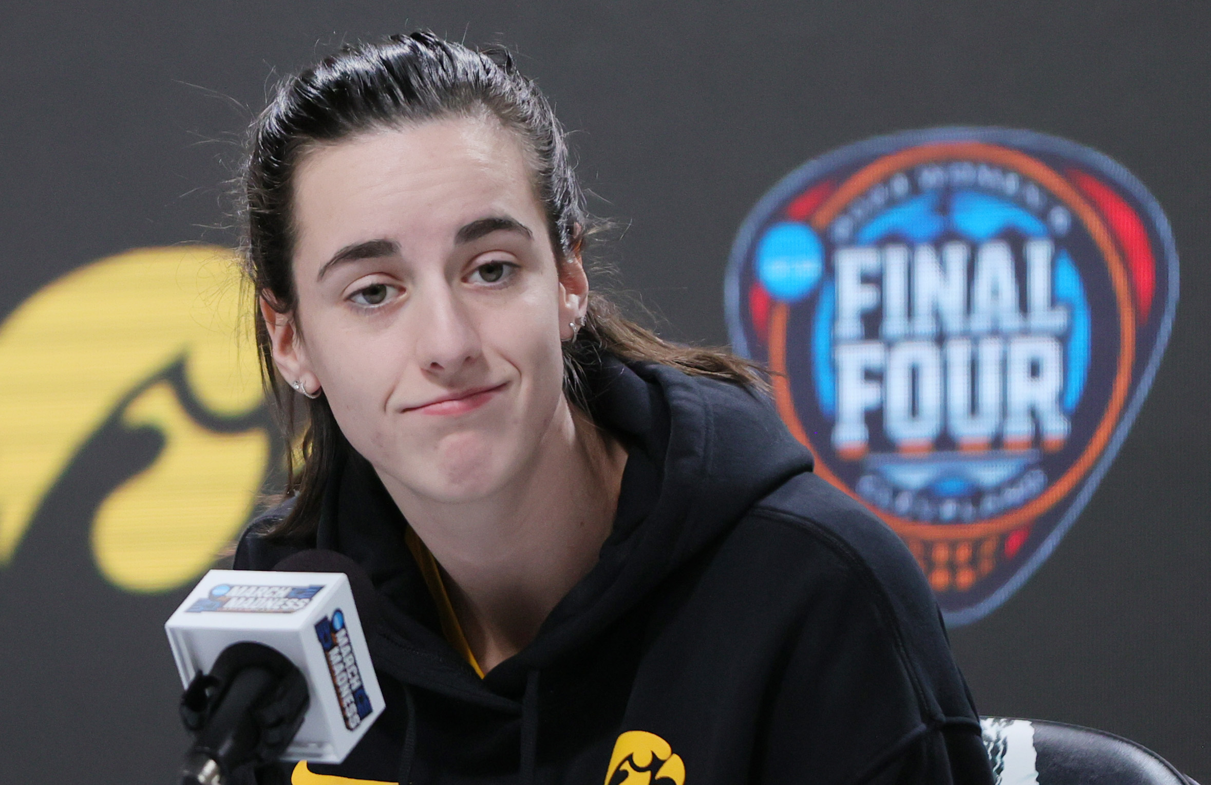 Iowa Hawkeyes Final Four practice at Rocket Mortgage FieldHouse, April ...