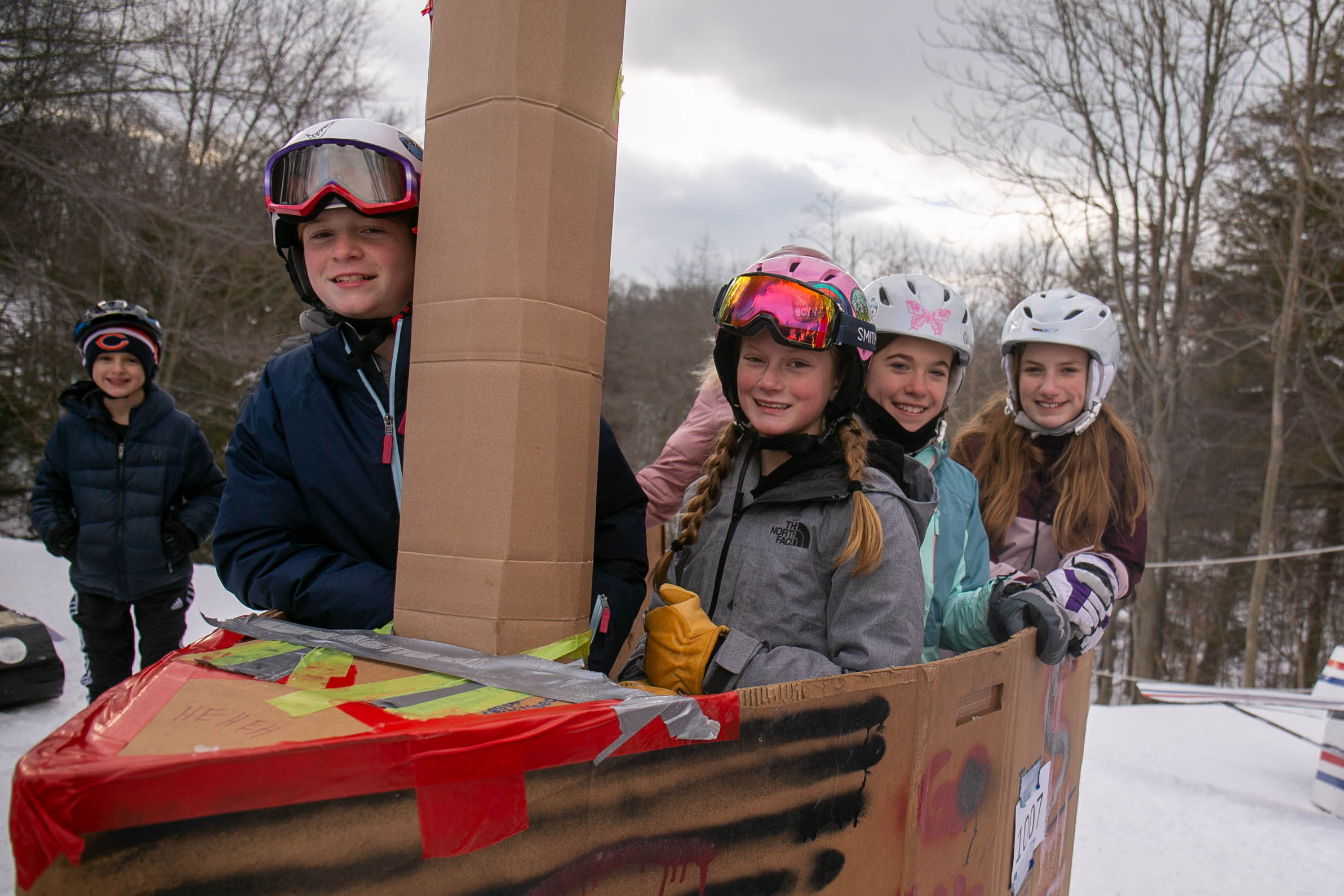 Photos: Cardboard sled teams battle for first place at Winterfest races ...