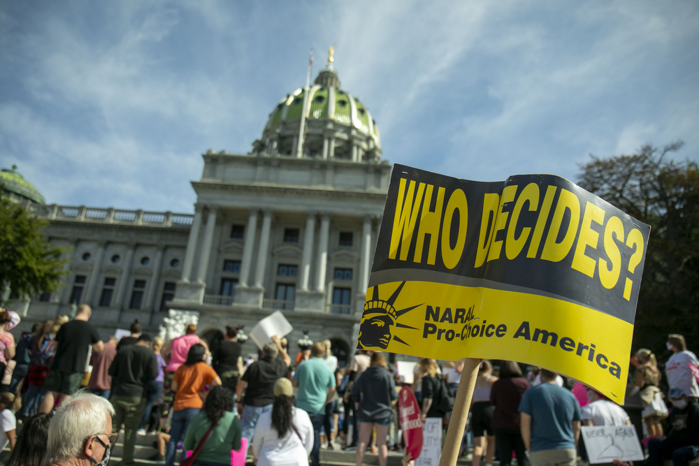 Reproductive Right Rally held at Pennsylvania Capitol Saturday ...
