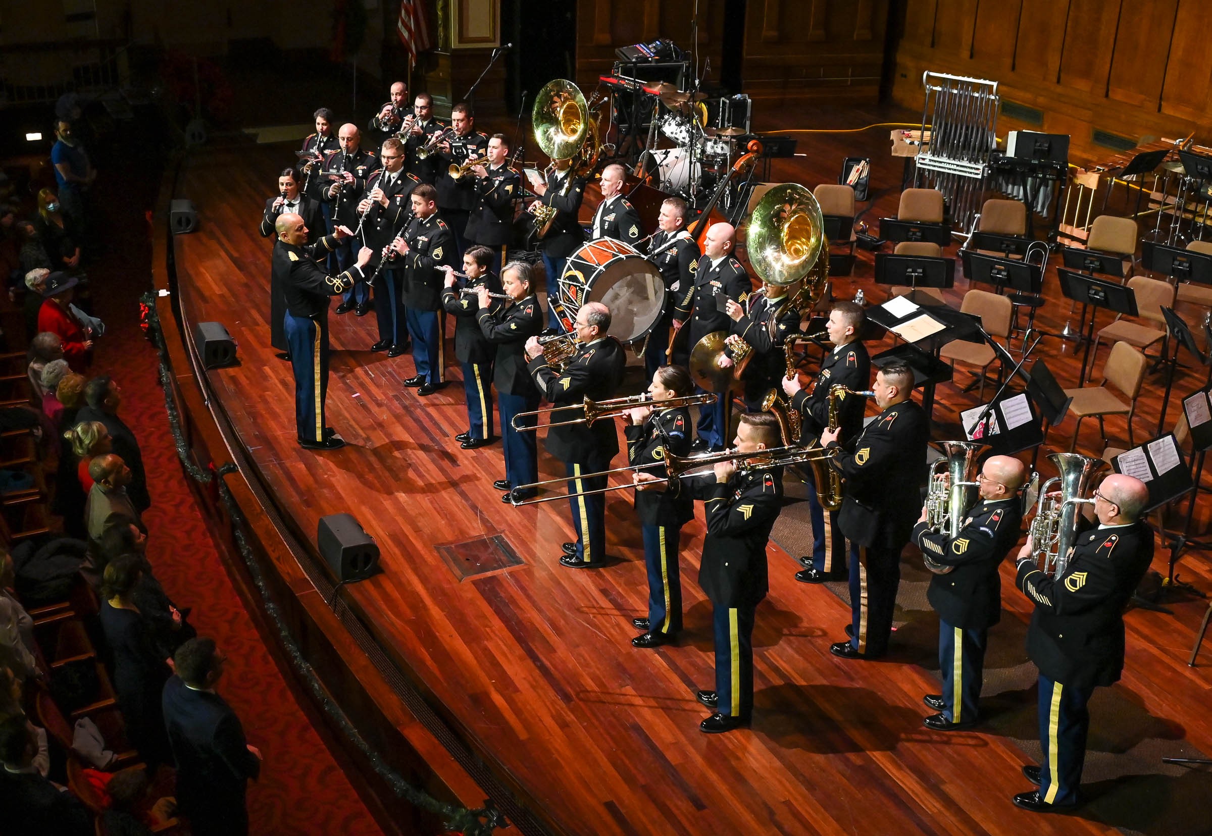Army band performs free holiday concert at Springfield Symphony Hall ...