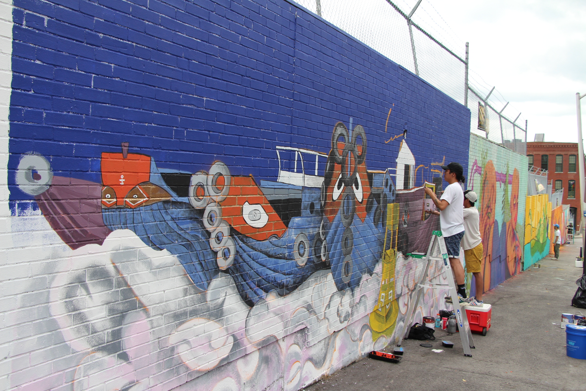 Murals from POW WOW Worcester 2021 encourage children to reach for ...