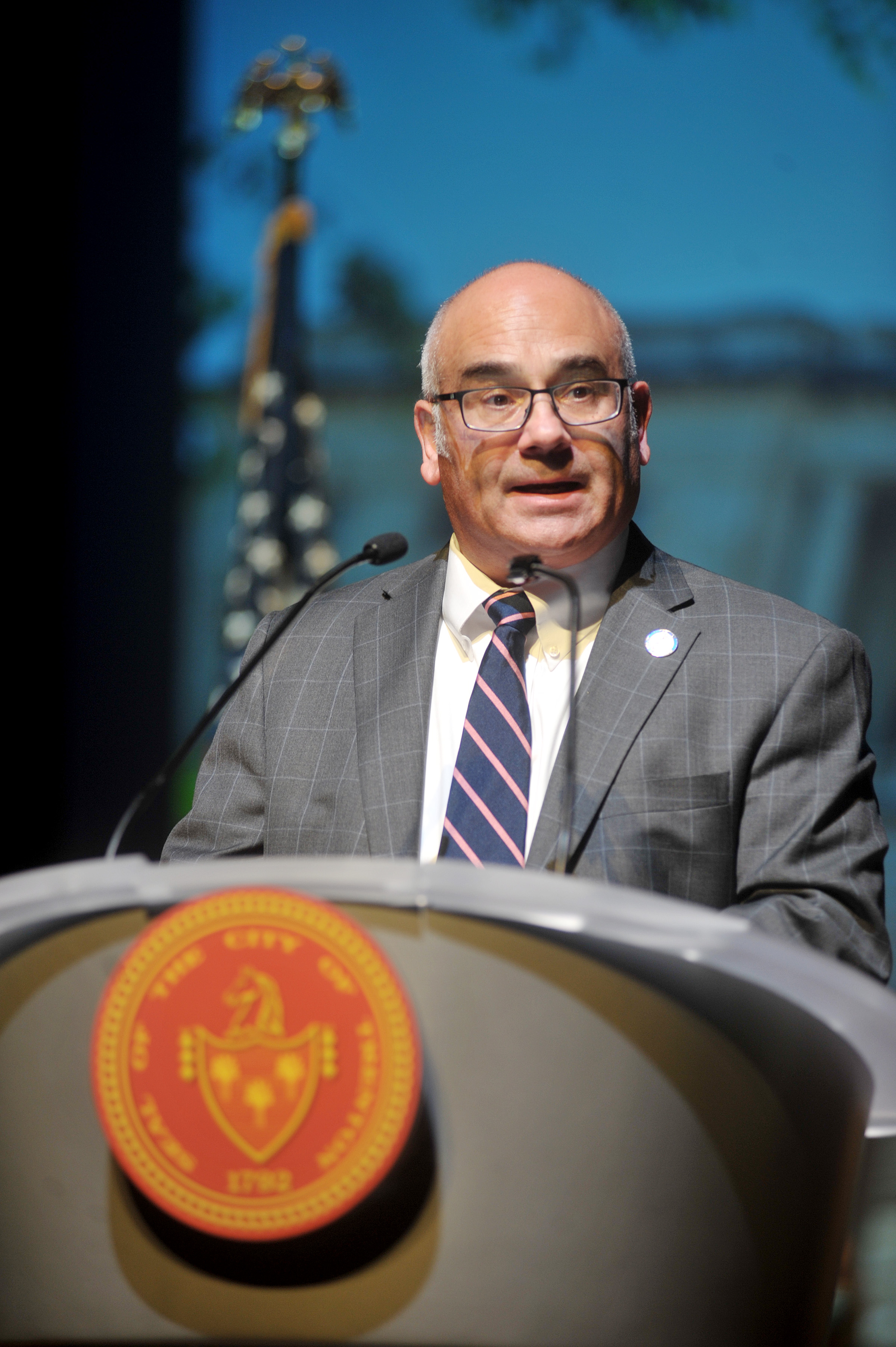 Trenton Mayor Reed Gusciora Delivered socially distanced State of the ...