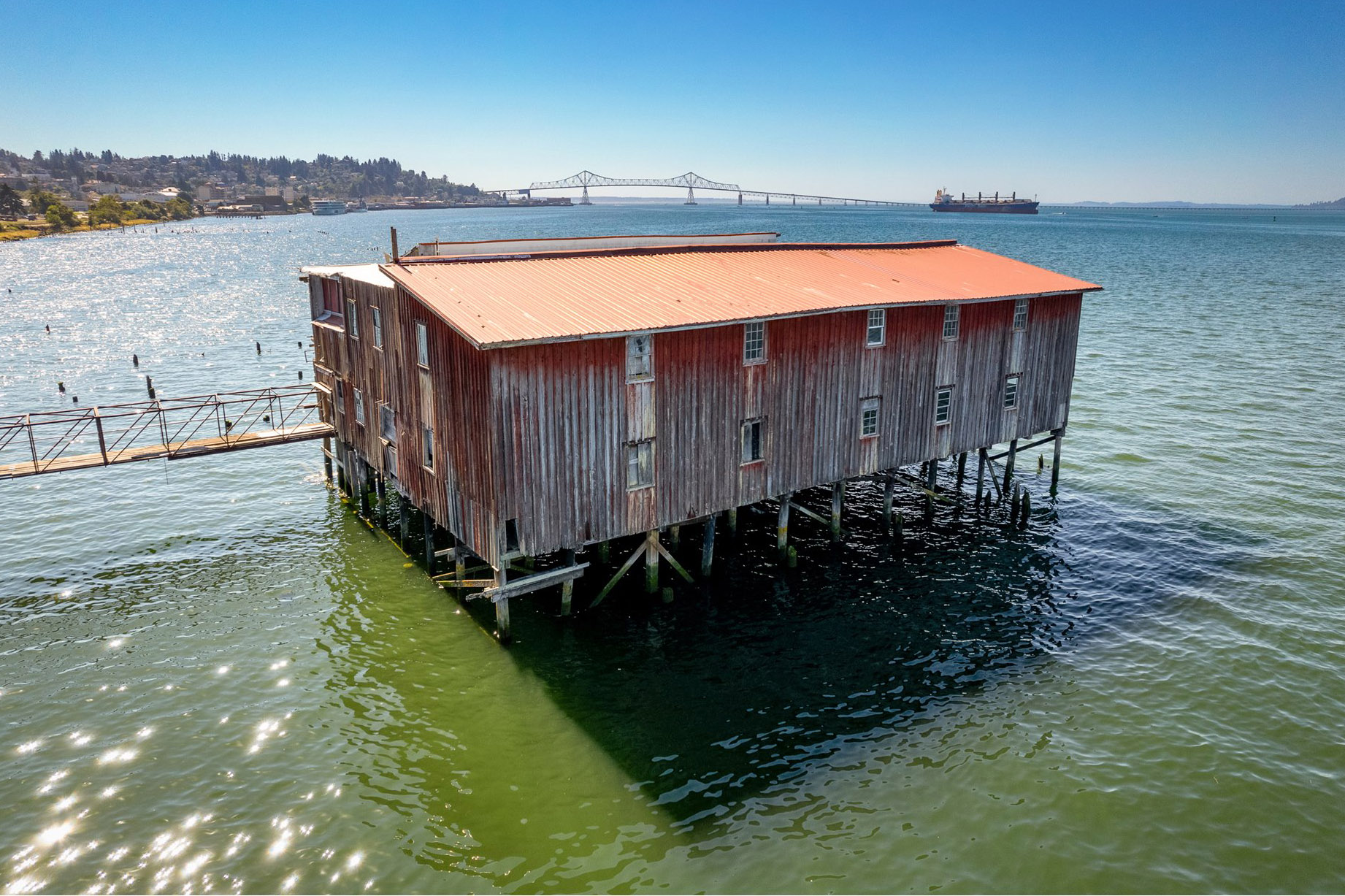 Astoria's Big Red fish net depot - oregonlive.com