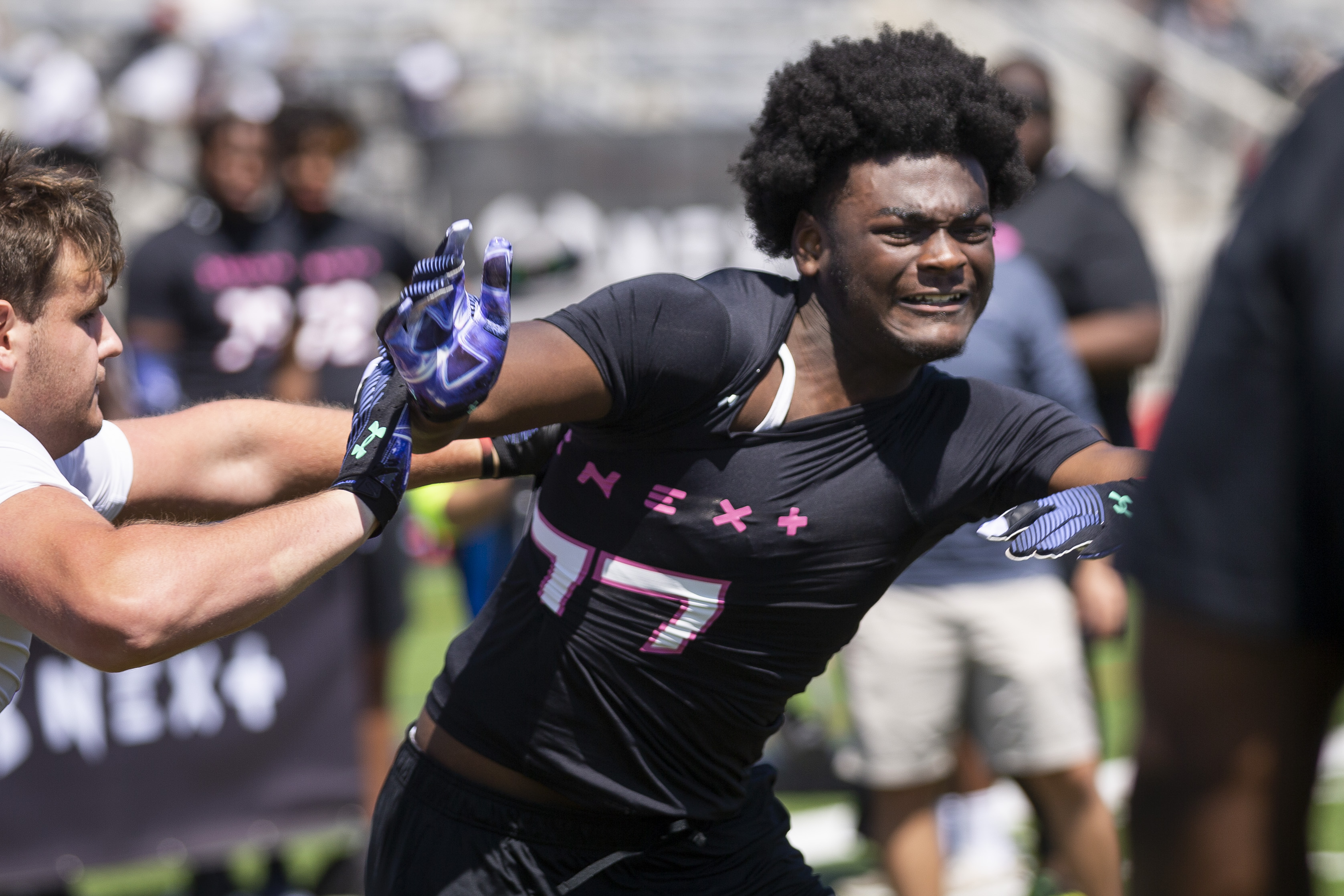Defensive stars at the Under Armour Next Football Camp Series in ...