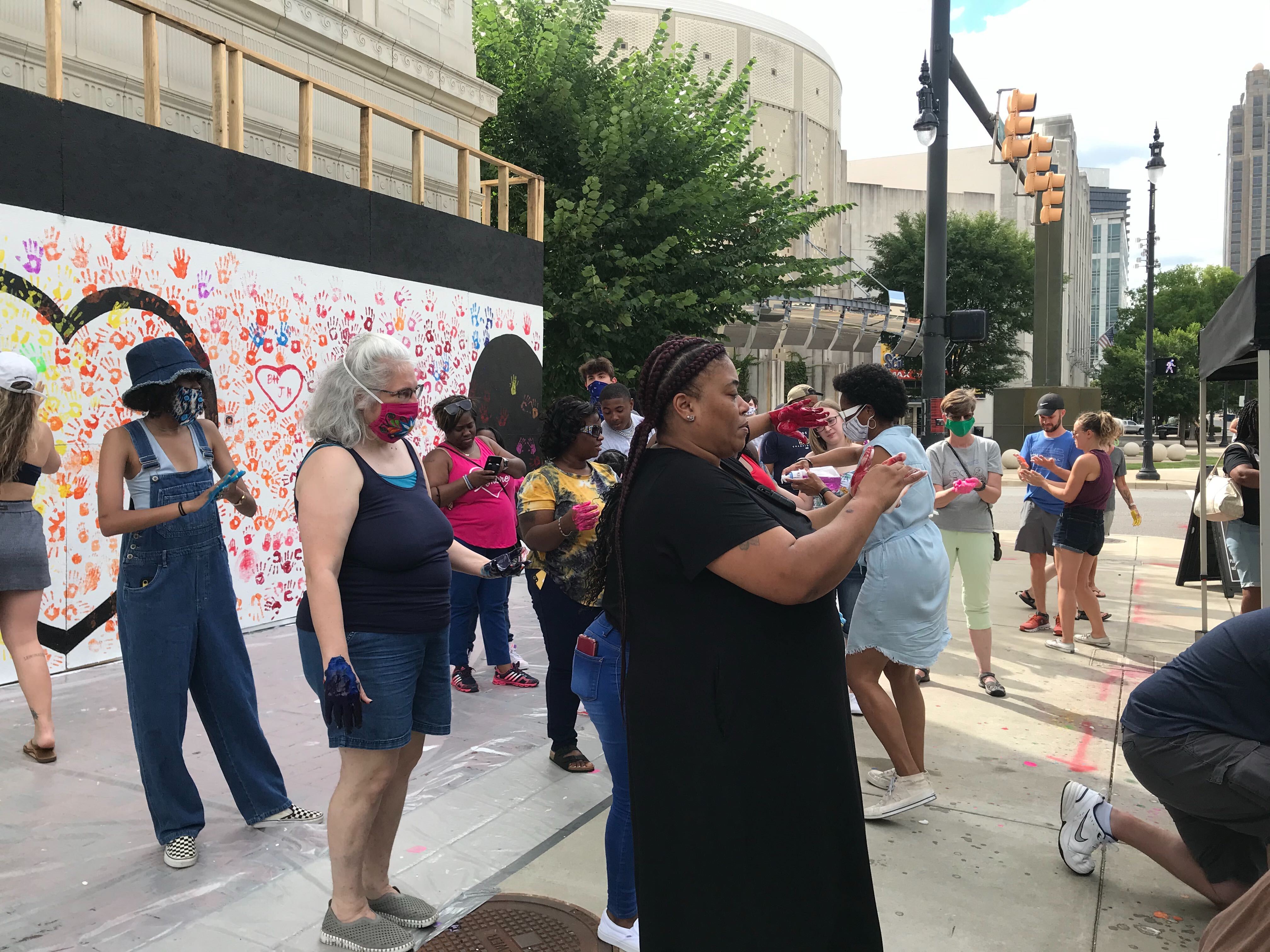 Mural day at the Pizitz Building - al.com