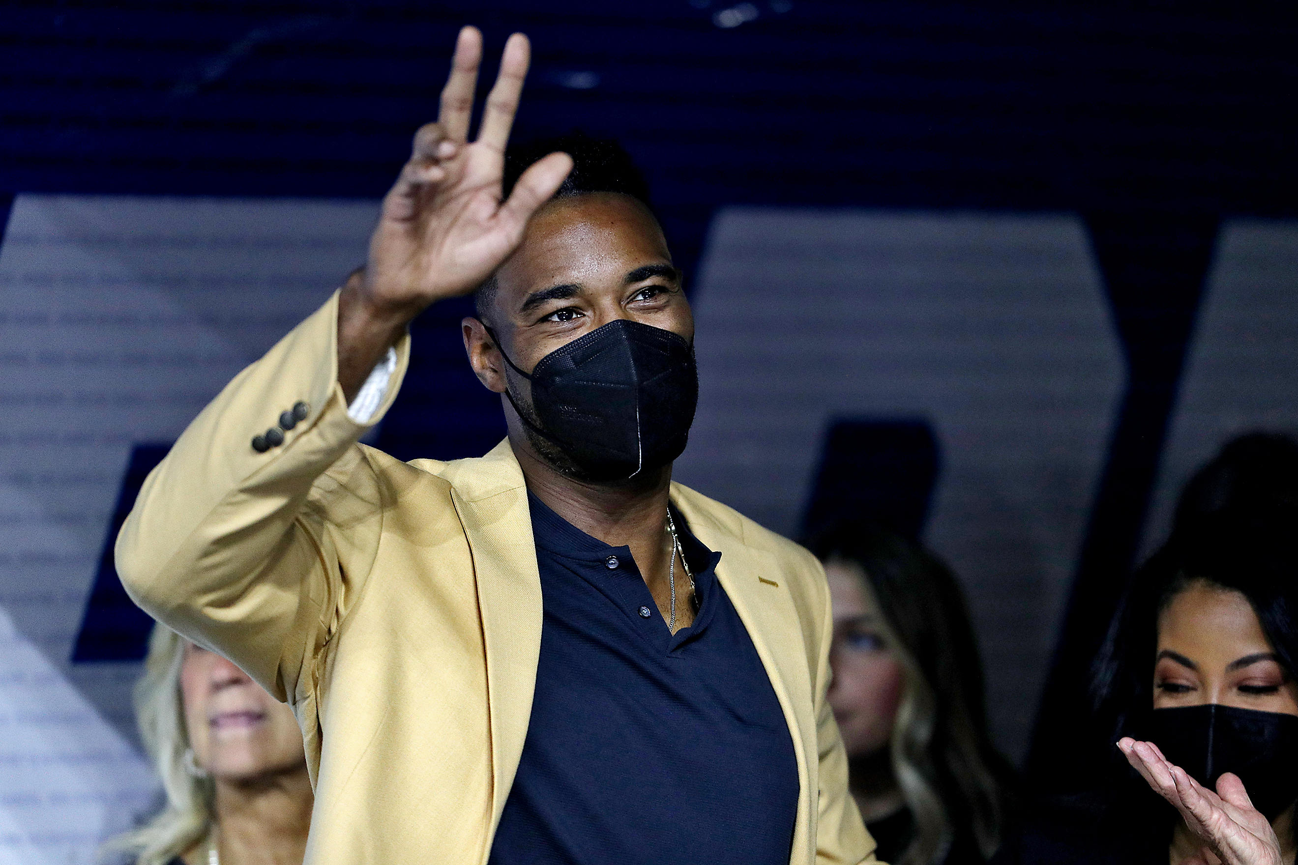 Calvin Johnson Pro Football Hall of Fame Halftime Ceremony – September ...