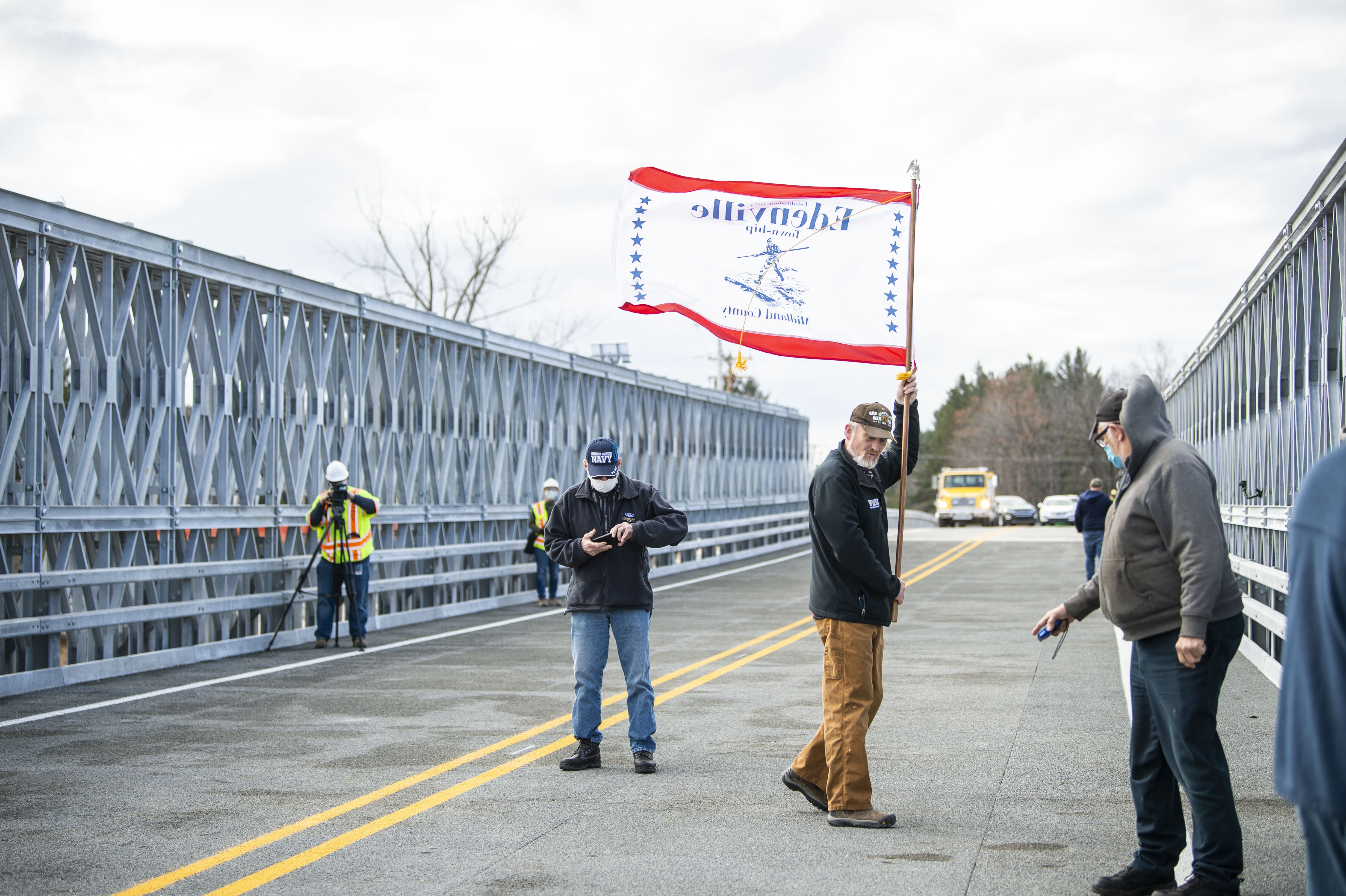 Temporary bridge in place over Tobacco River on M-30 - mlive.com