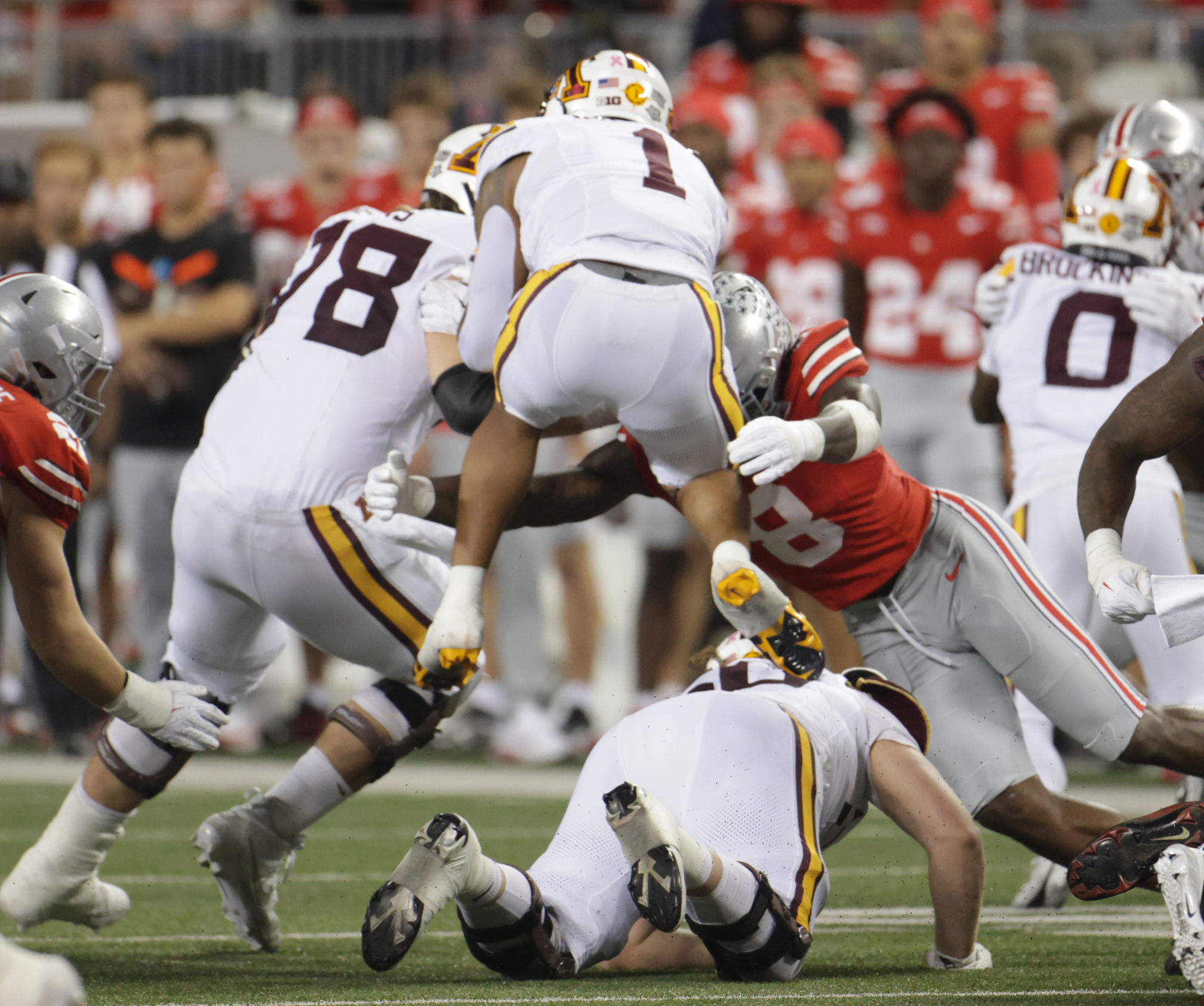 Minnesota Golden Gophers at Ohio State Buckeyes, October 4, 2025 ...