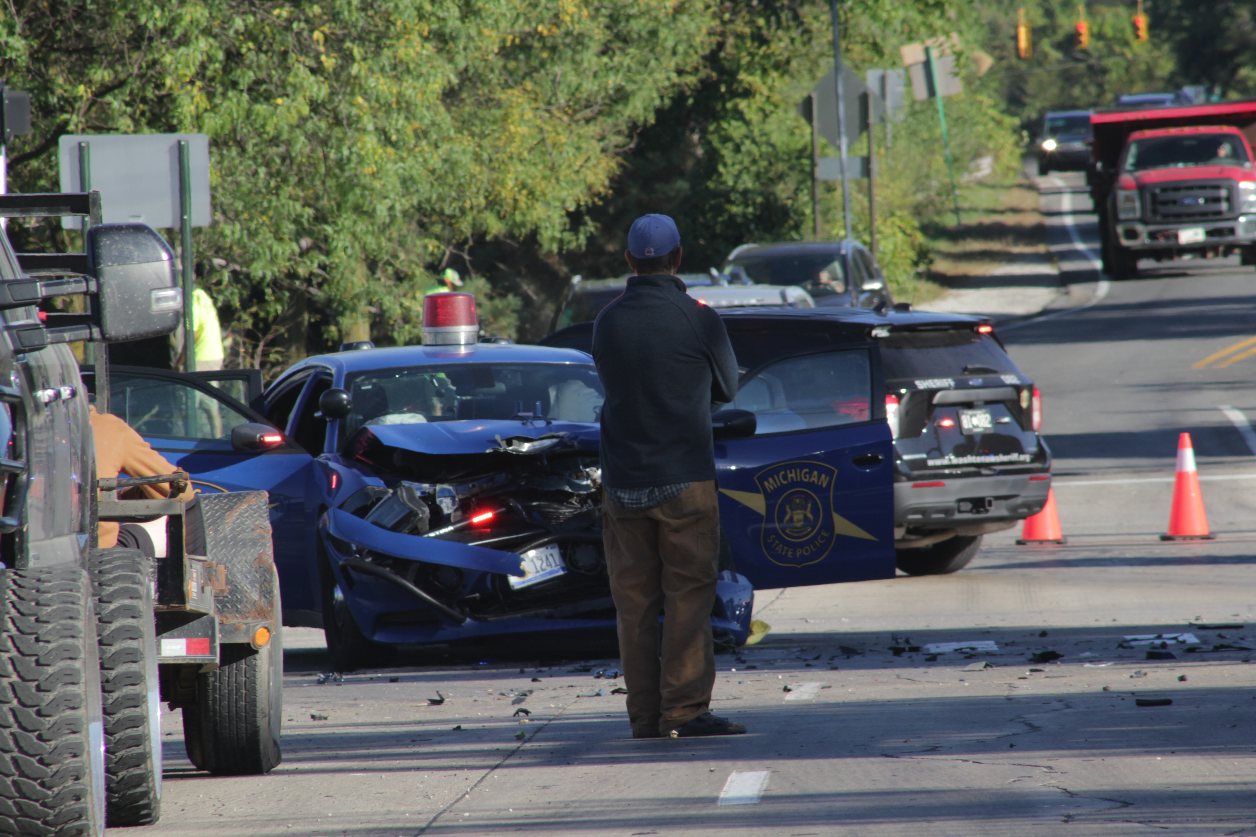 Crash involving Michigan State Police trooper - mlive.com
