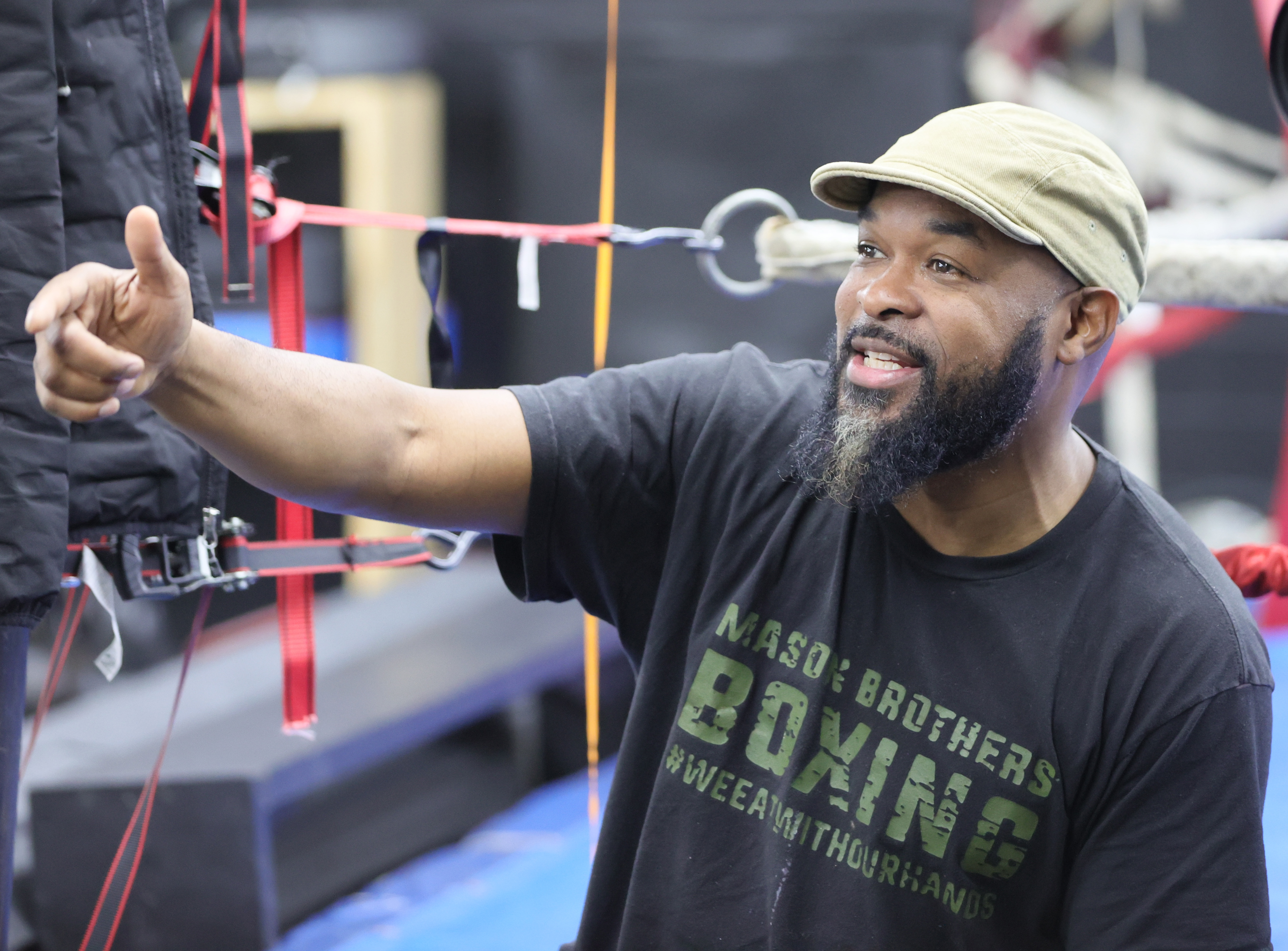 Abdullah Mason trains for his upcoming fight June 7, 2025, against ...