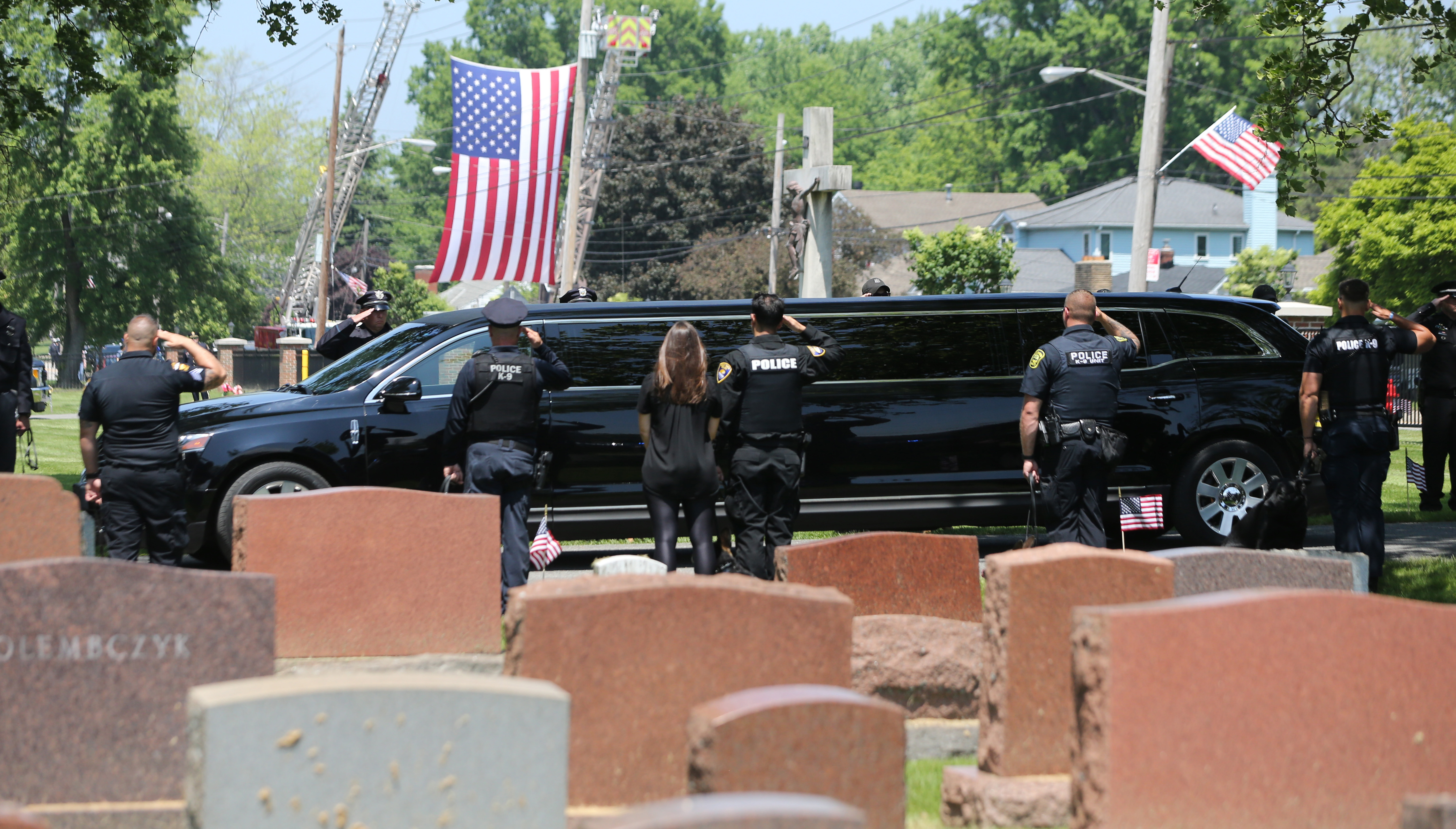 Memorial service for Euclid police officer Jacob Derbin, May 18, 2024 ...