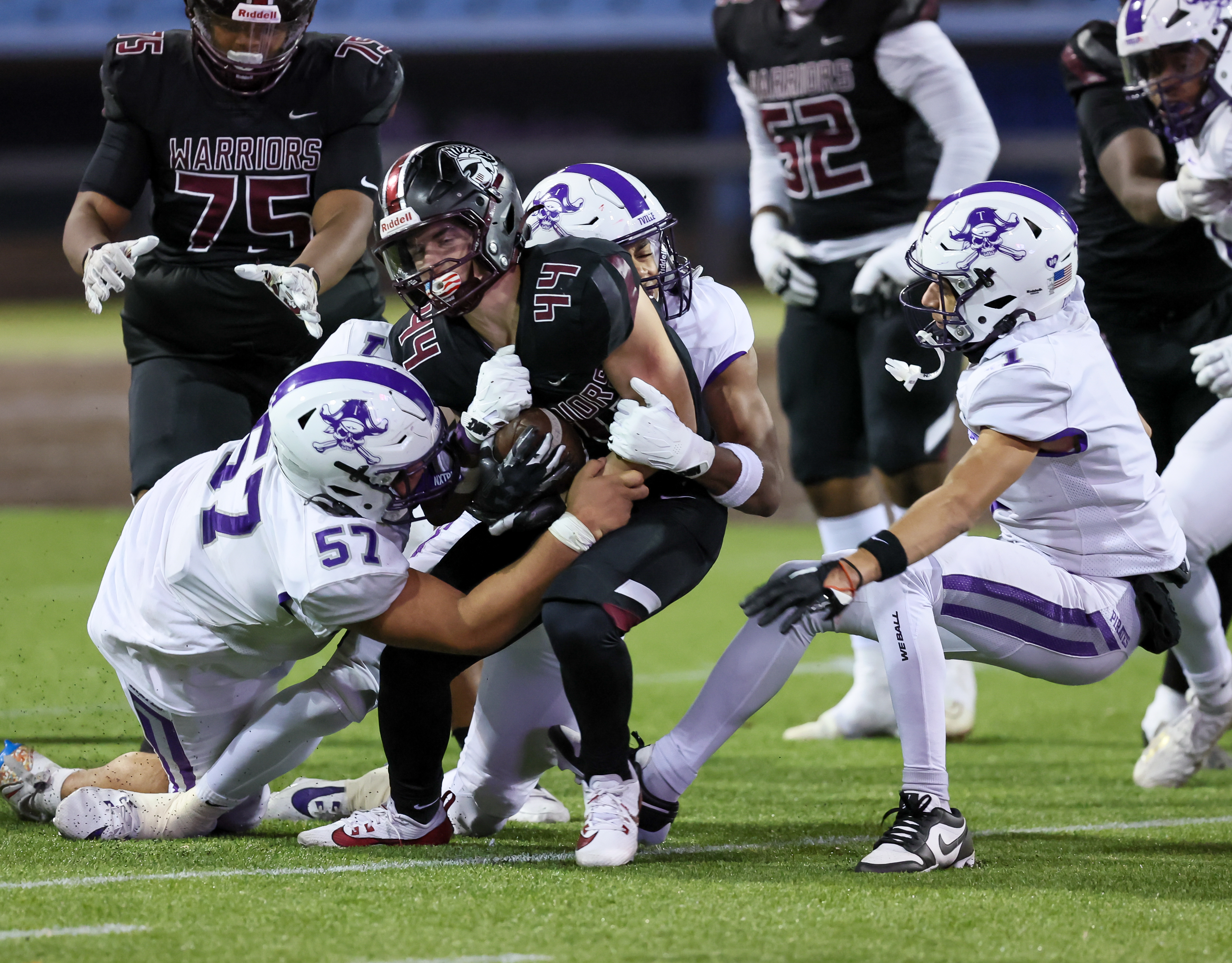 PSAL Football: Curtis Warriors vs. Tottenville Pirates at Staten Island ...