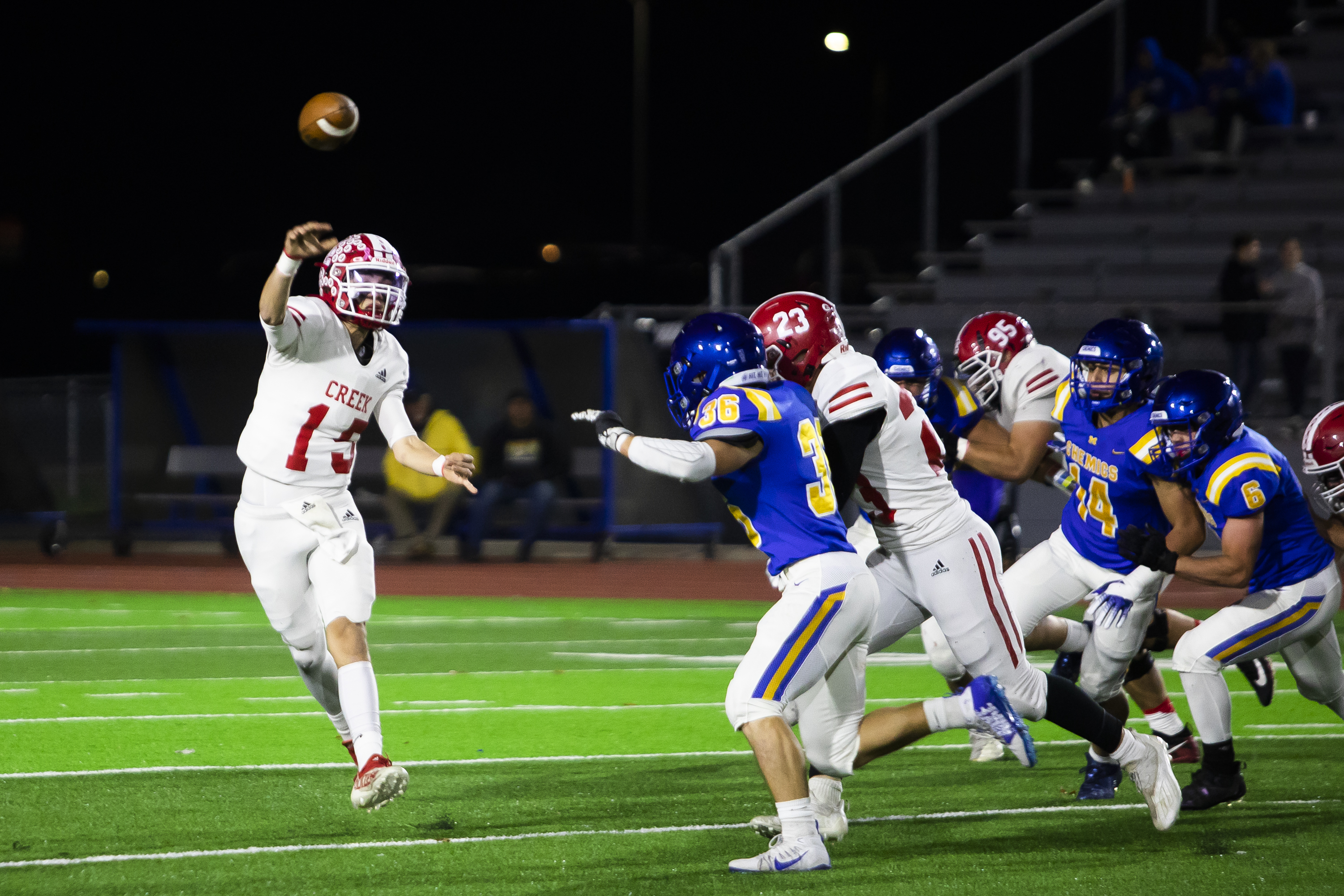 Midland High School varsity football hosts Swartz Creek High School ...