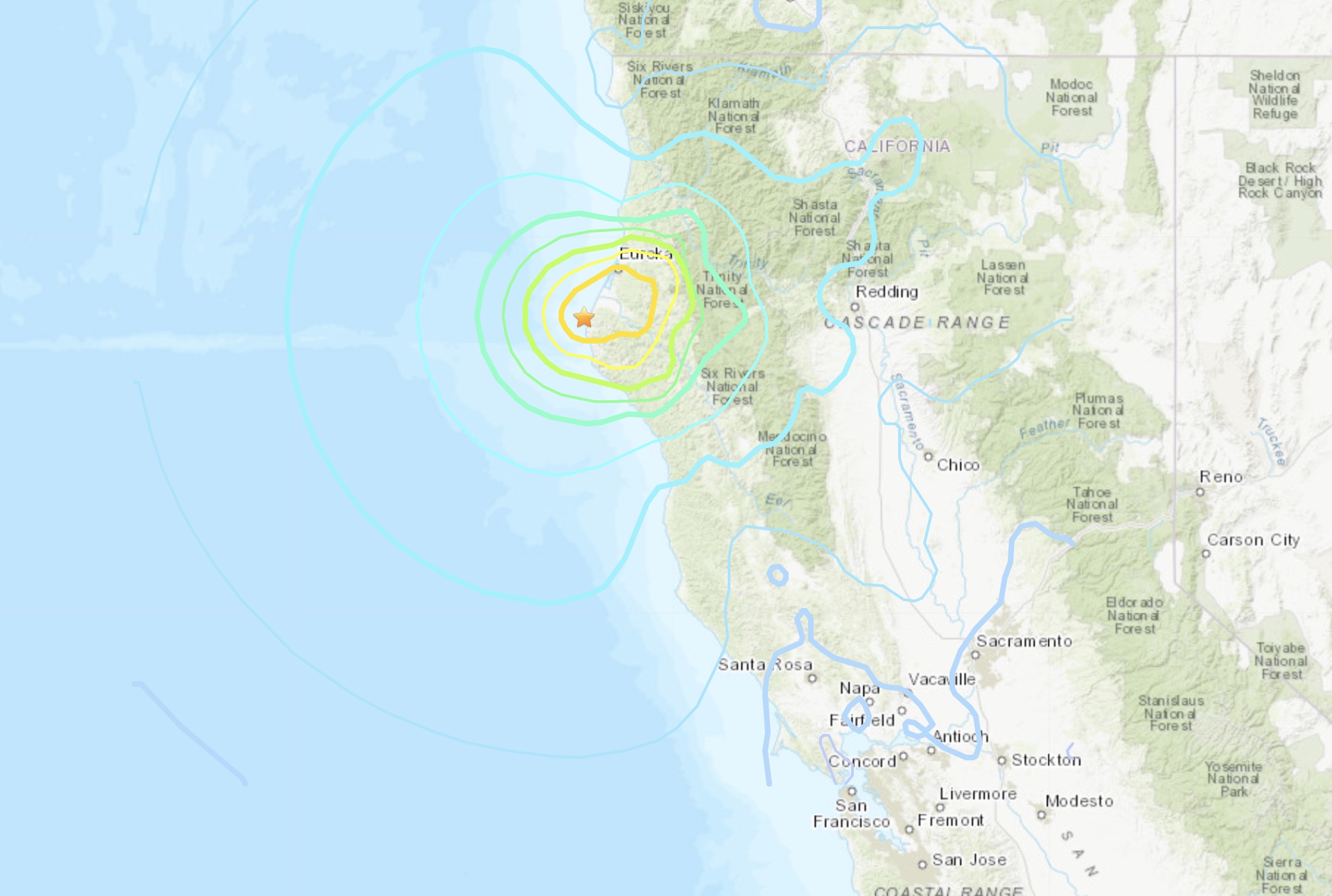 Magnitude 6.4 earthquake shakes parts of Northern California