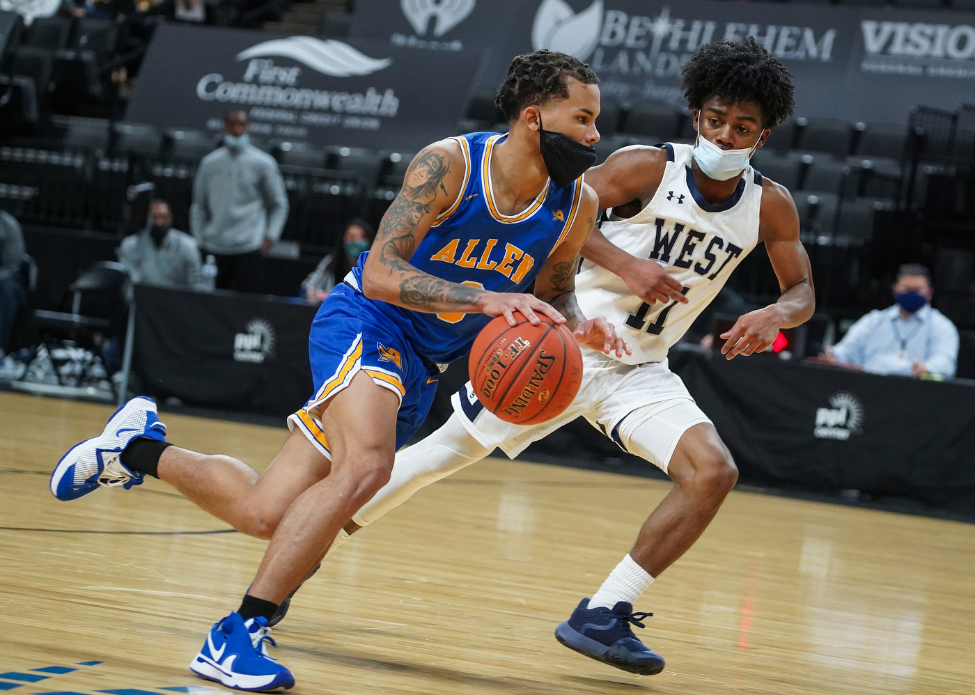 Allen boys basketball plays Pocono Mountain West in 2021 District 11 ...