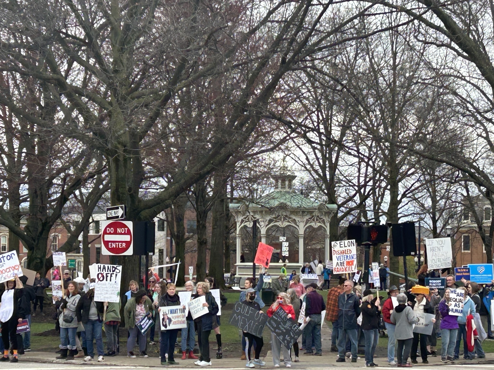 Medina Square protest - cleveland.com