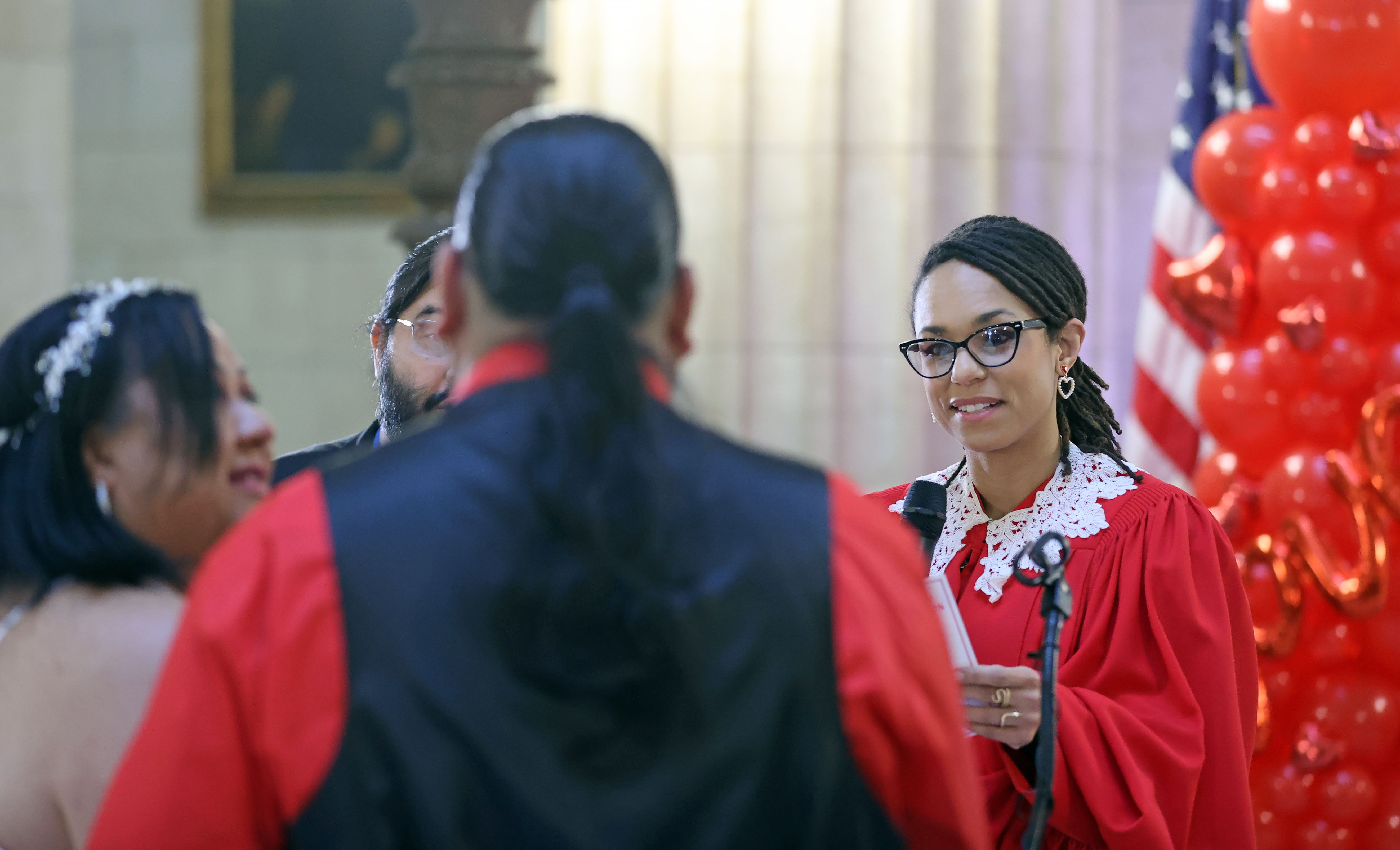 Valentine’s Day weddings at Cleveland City Hall, February 14, 2024 ...