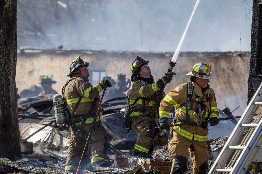 Firefighters battle a house and garage fire in Hershey - pennlive.com
