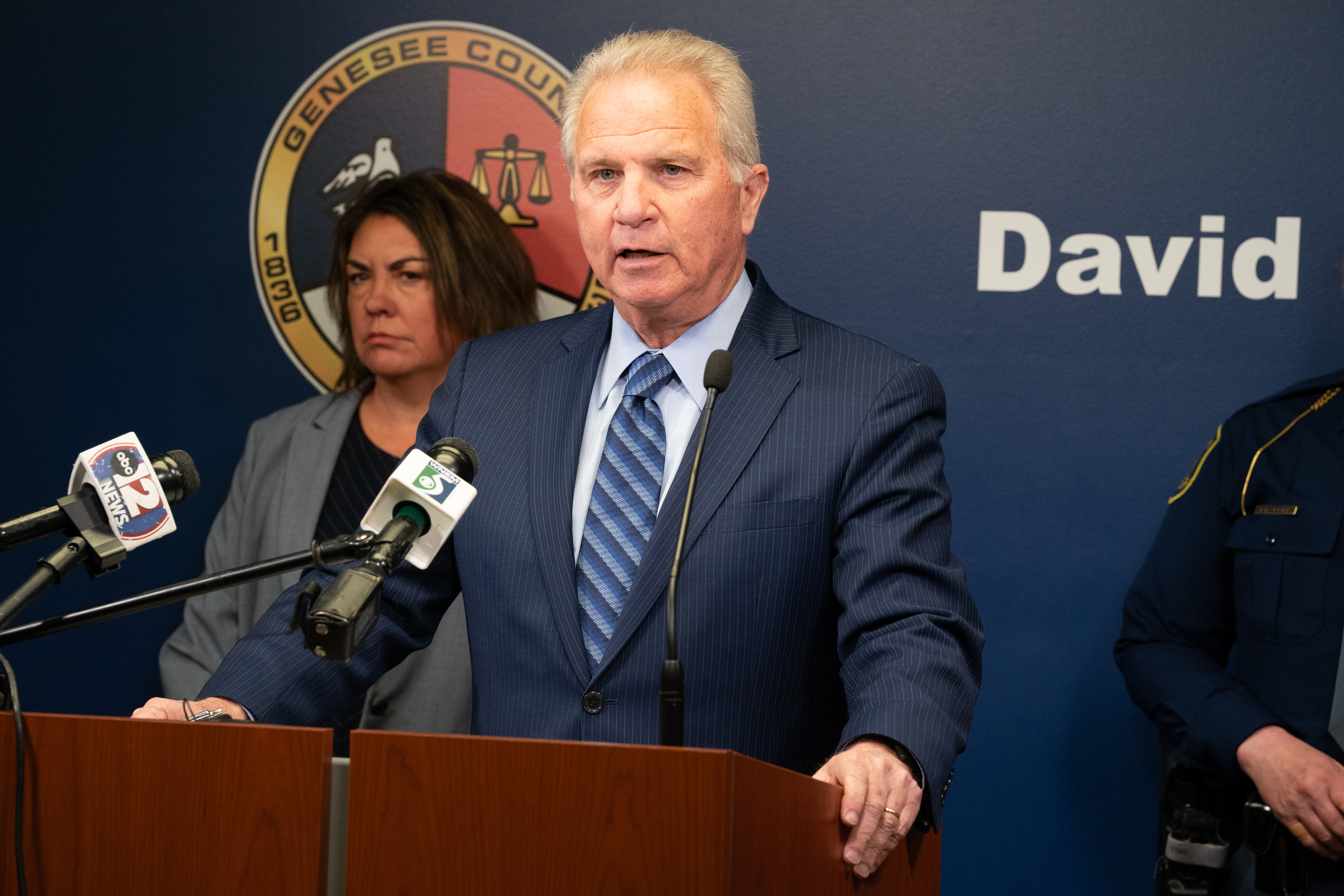 Press conference to announce criminal charges filed against a Flint ...