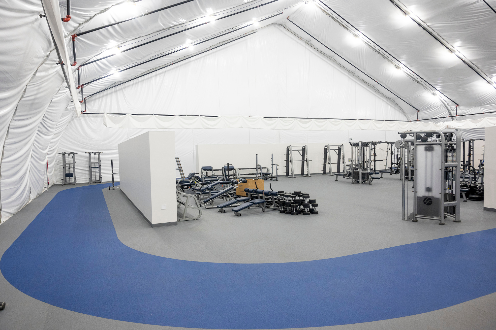 University of Michigan's Temporary Recreation Facility at Palmer Field ...