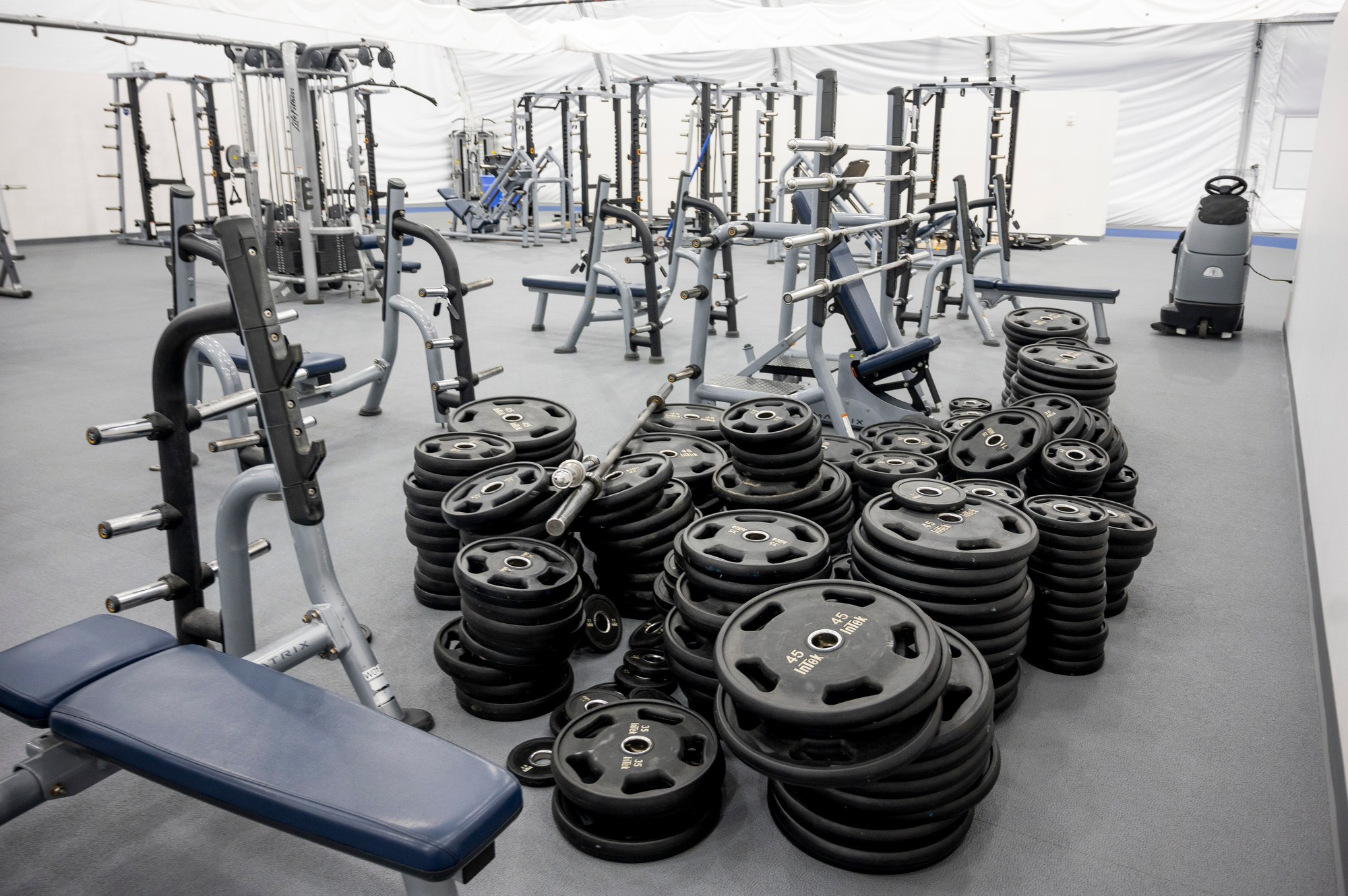 University of Michigan's Temporary Recreation Facility at Palmer Field ...