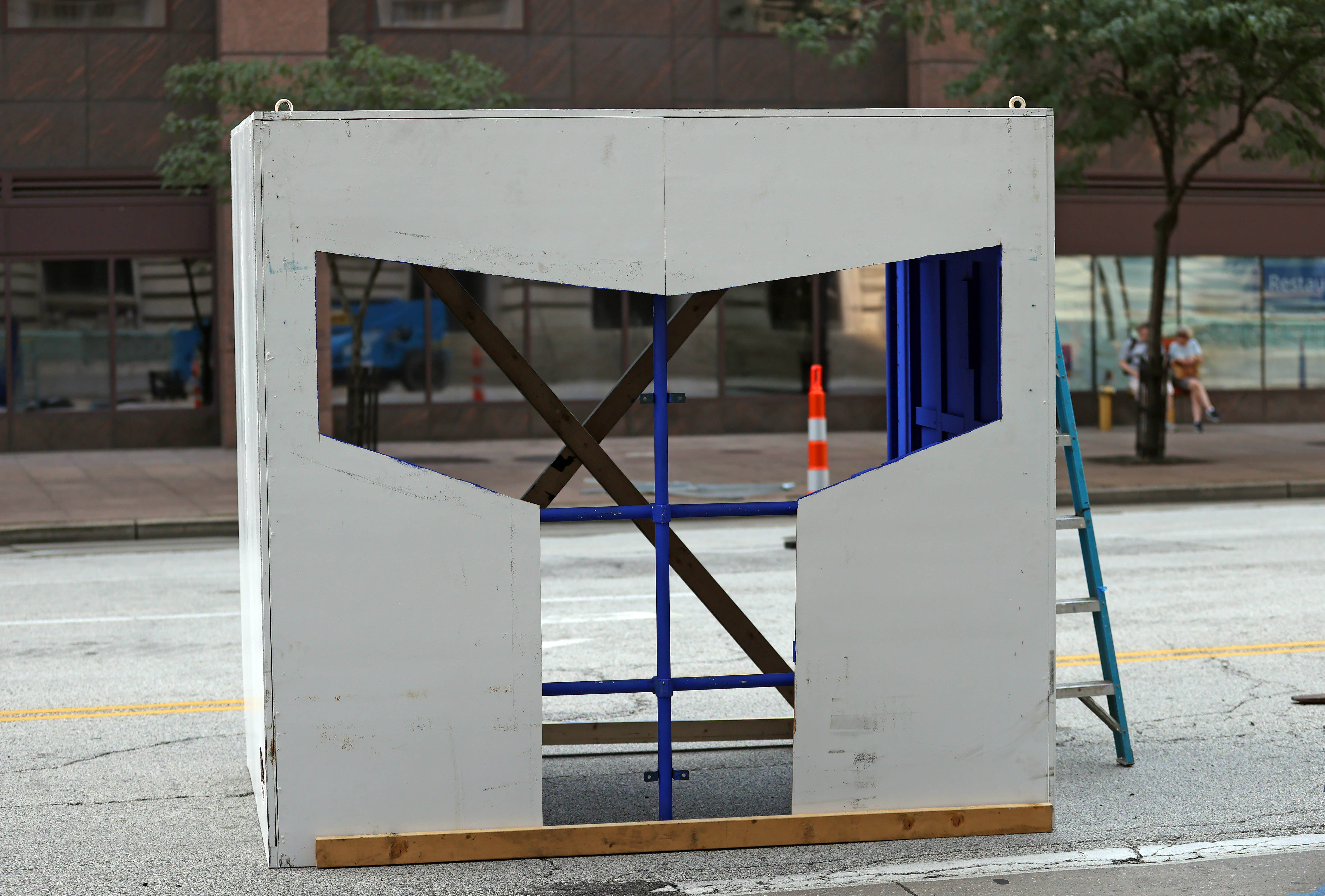 Superman movie set continues to take shape in downtown Cleveland, June ...