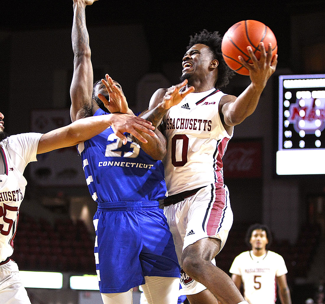 UMass Men's Basketball vs Central Conn 12/4/24 - masslive.com