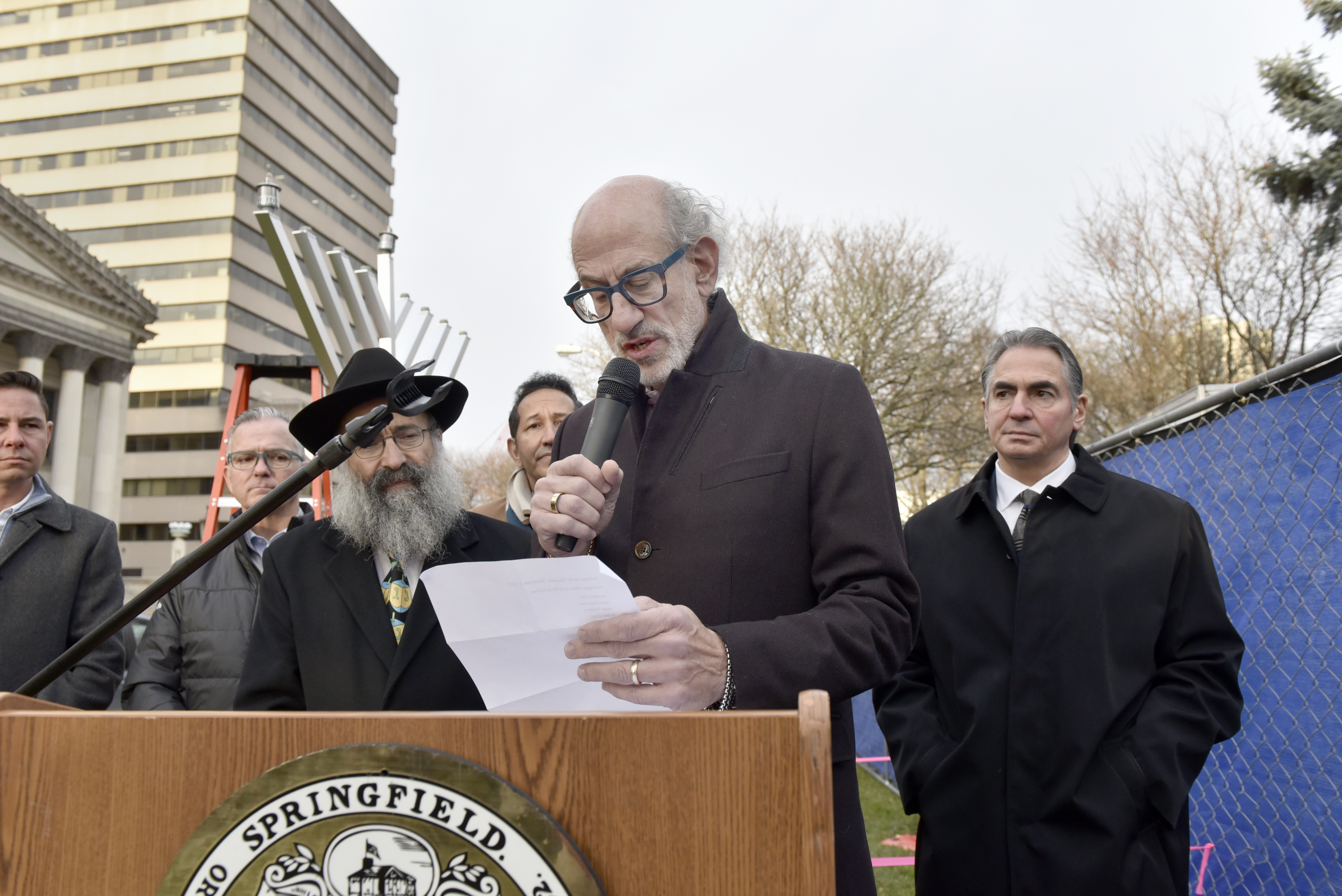 Springfield celebrates Hanukkah with Court Square menorah lighting ...