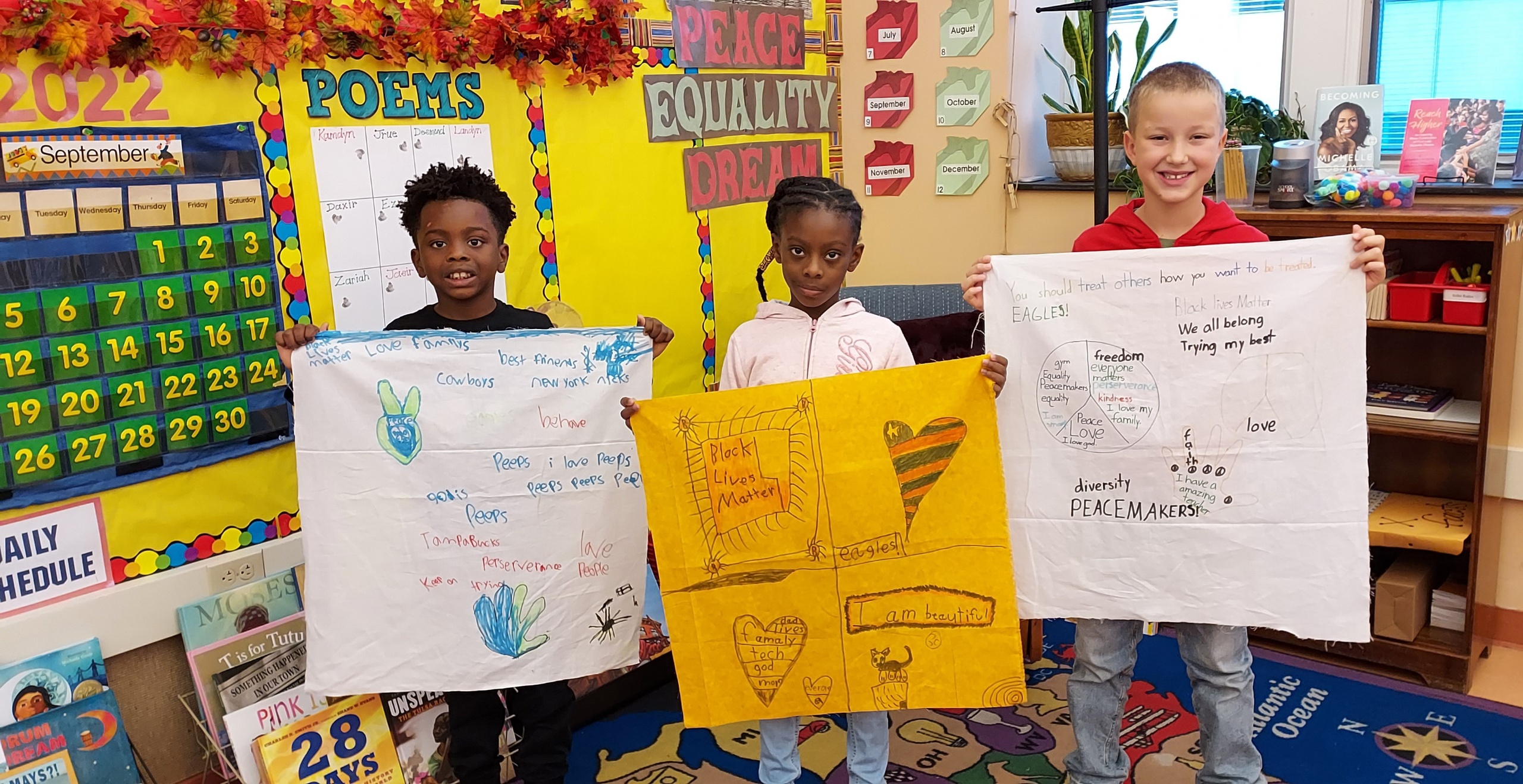 Harrisburg students creates social justice quilt for Shippensburg ...