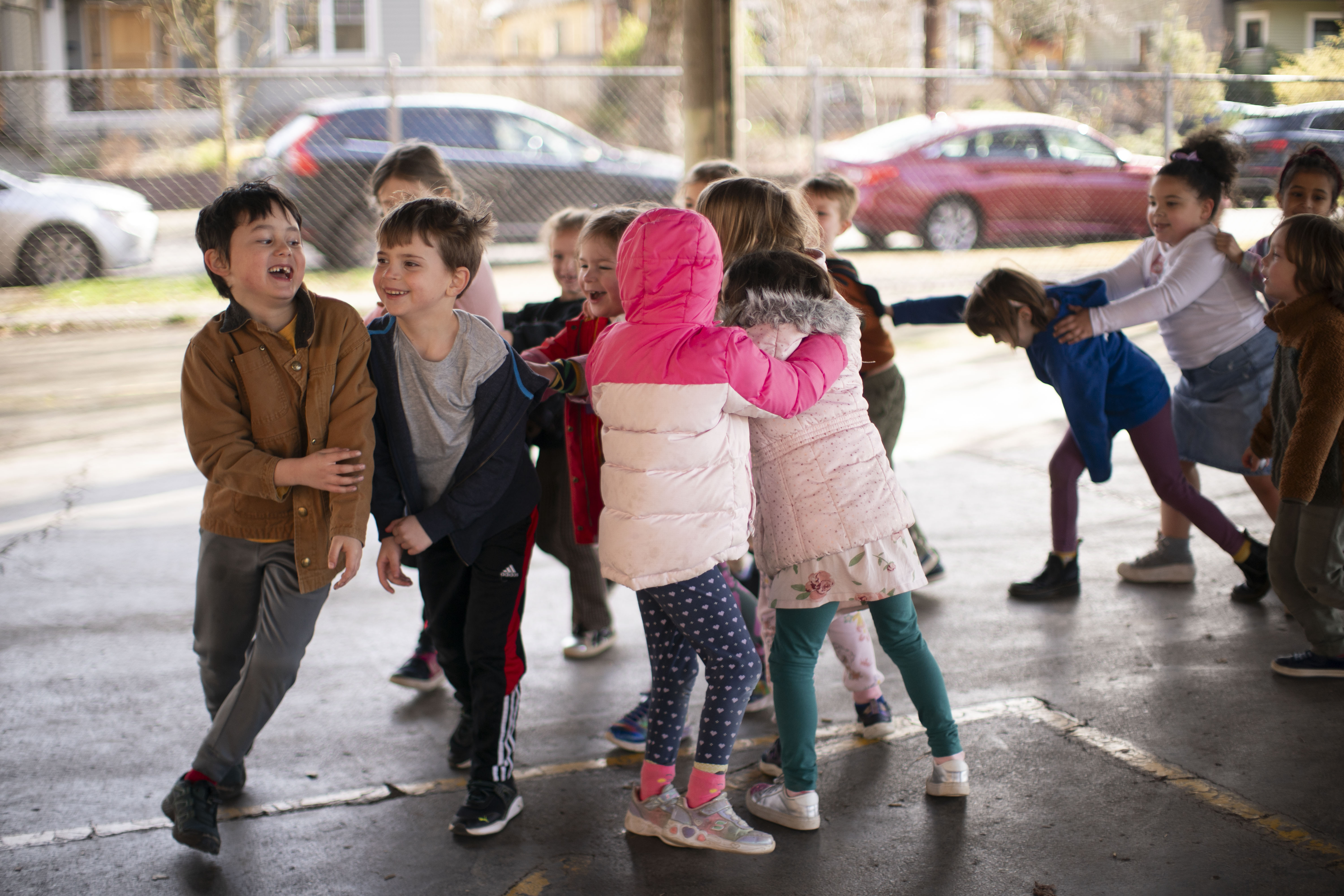 Outdoor dance party at Sabin Elementary School in Northeast Portland ...