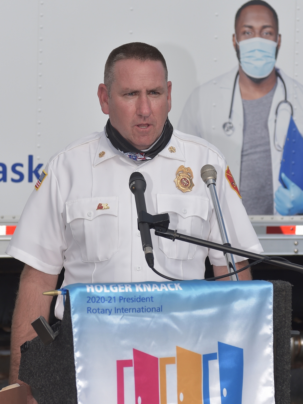 Rotary Million Mask Challenge Tour makes stop in Springfield - masslive.com