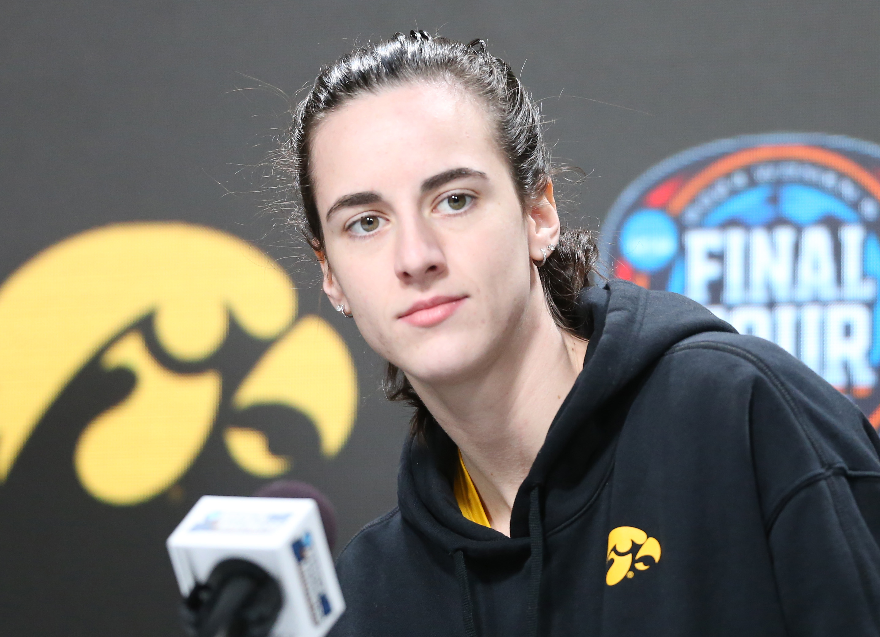 Iowa Hawkeyes Final Four practice at Rocket Mortgage FieldHouse, April ...