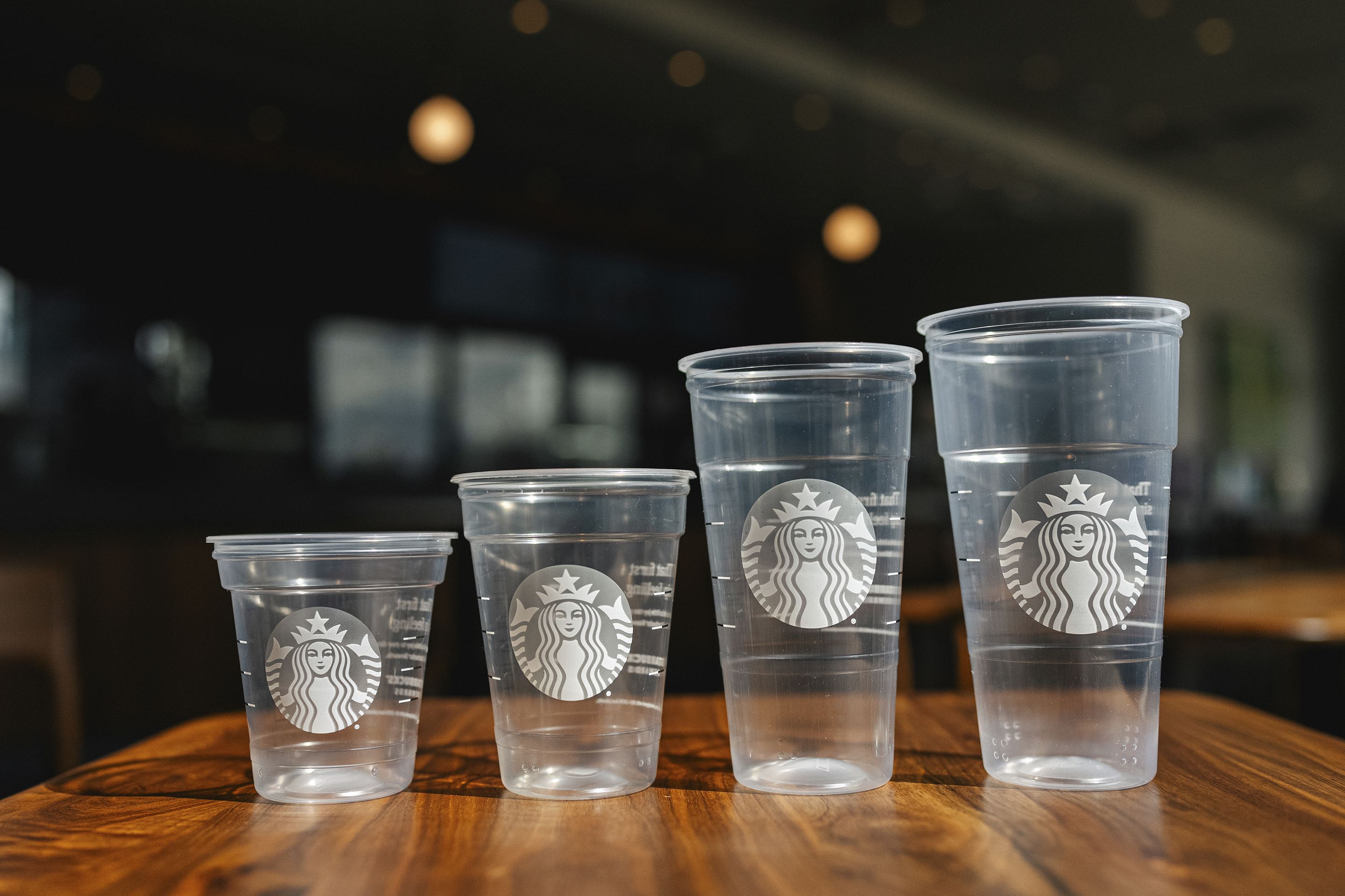 Clear starbucks cup store
