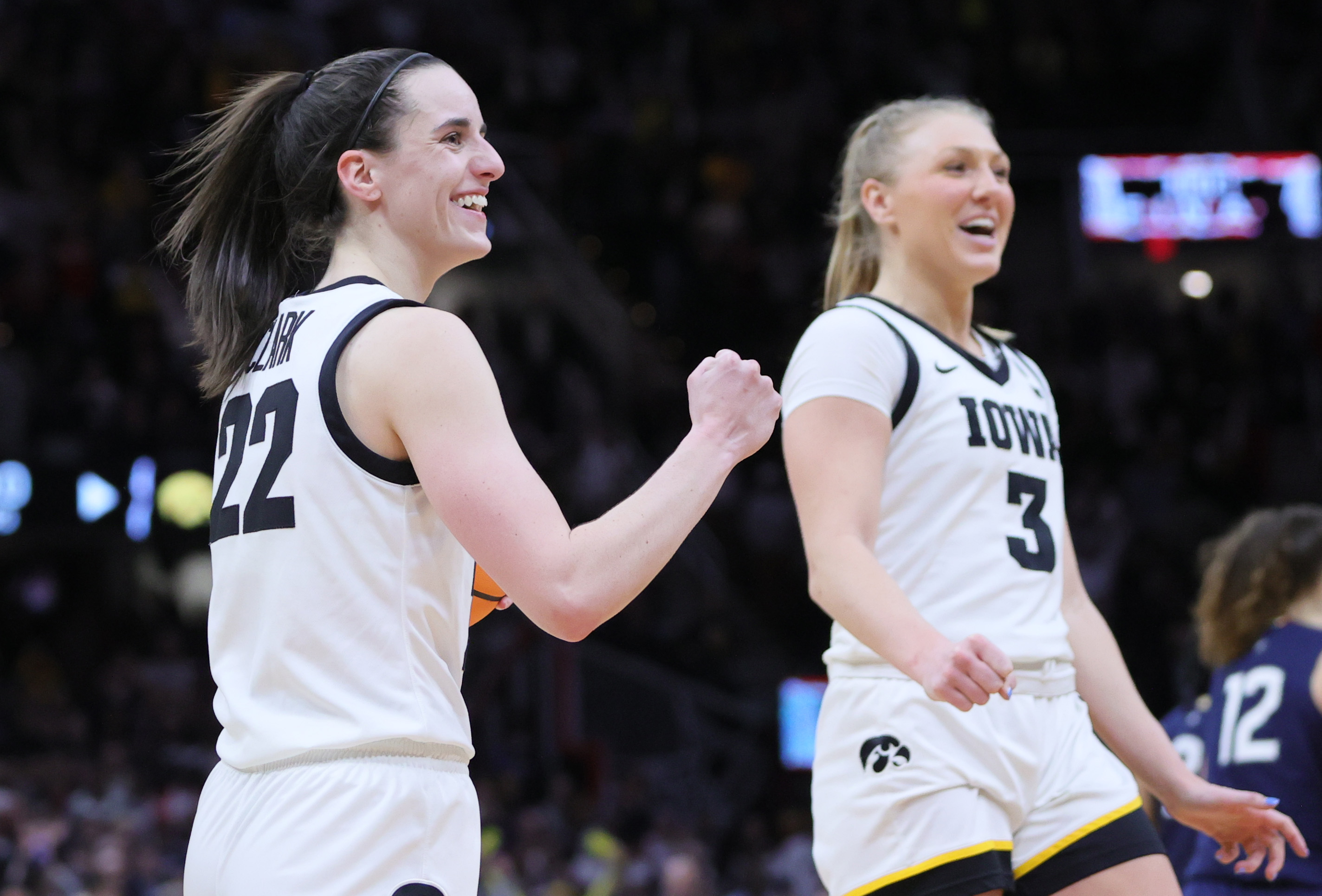 Iowa vs. UConn in Women's Final Four semifinal game, April 5, 2024 ...